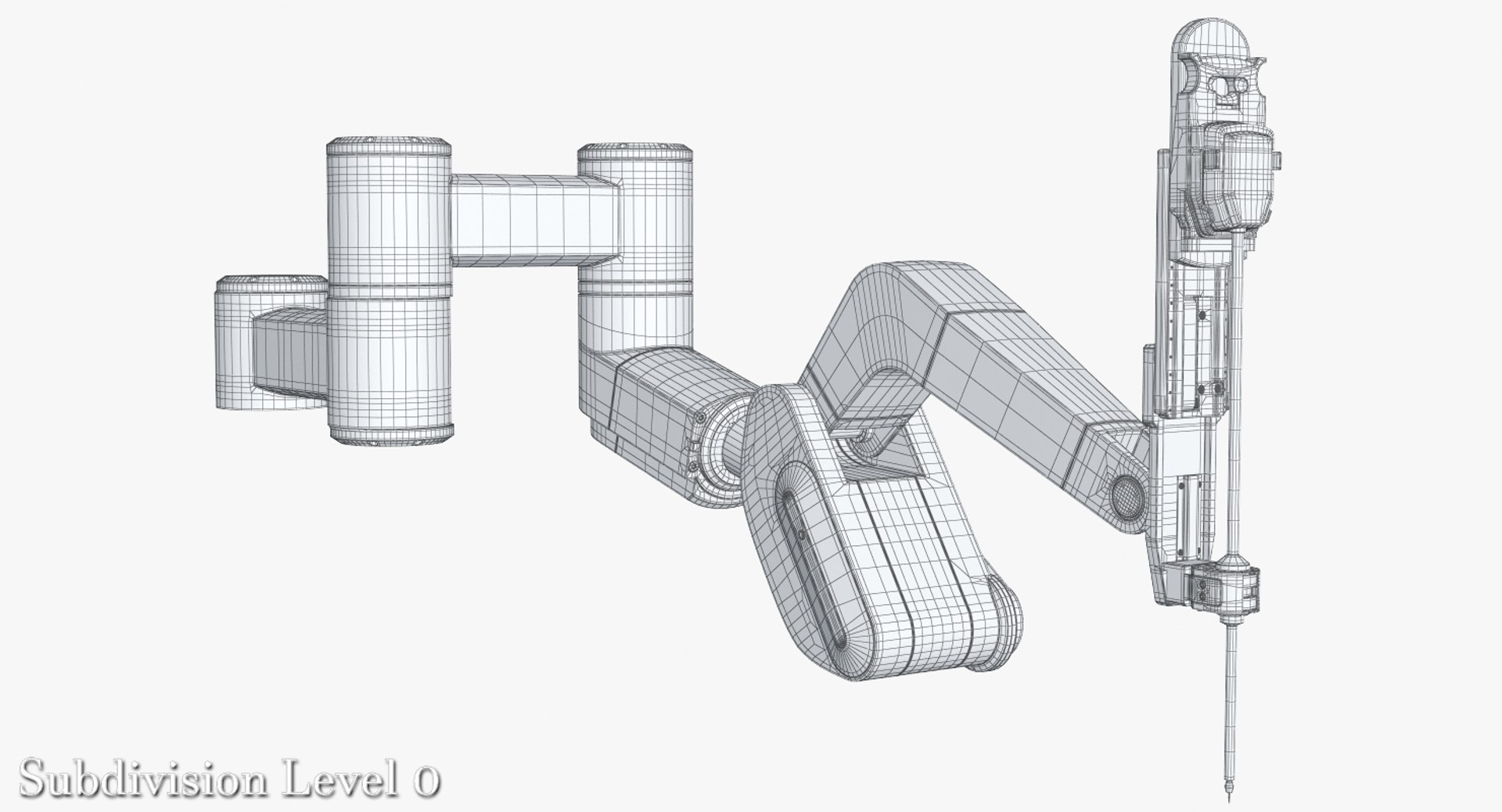 3d 3ds laboratory robot arm 3