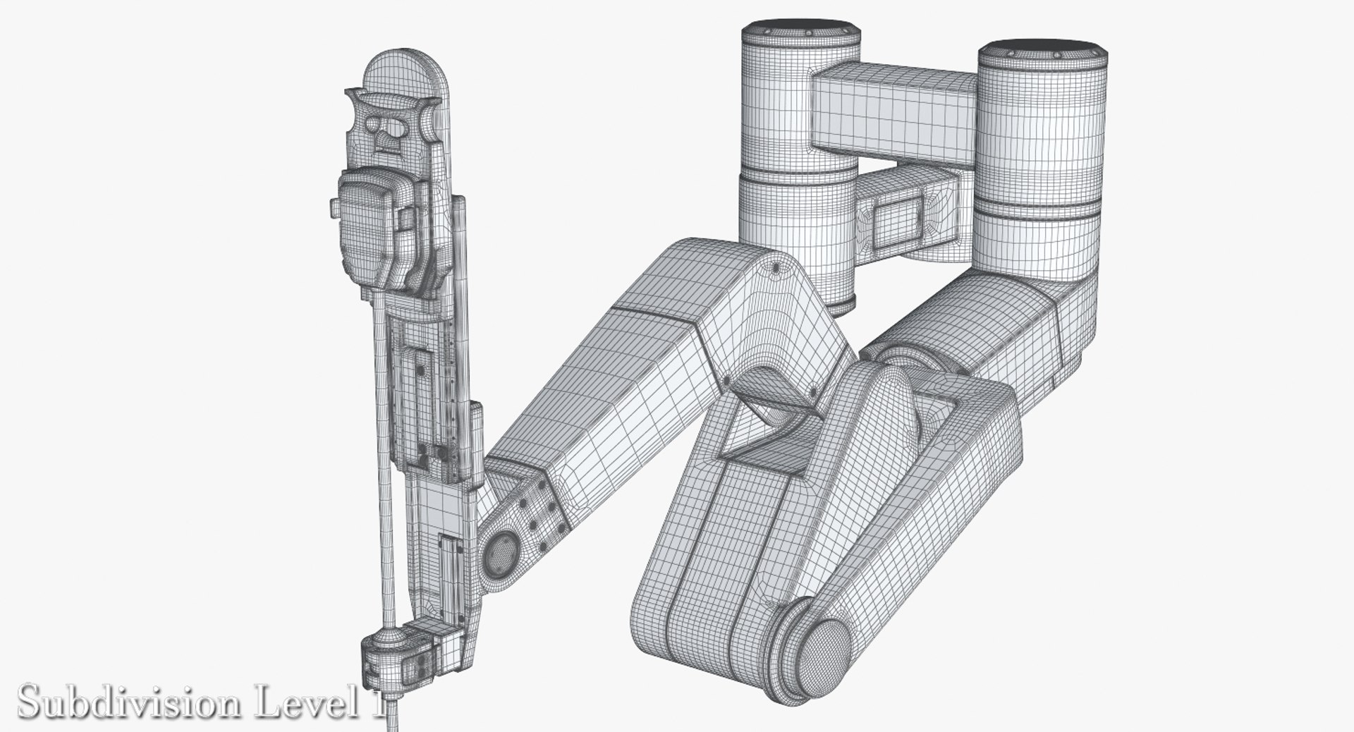 3d 3ds laboratory robot arm 3