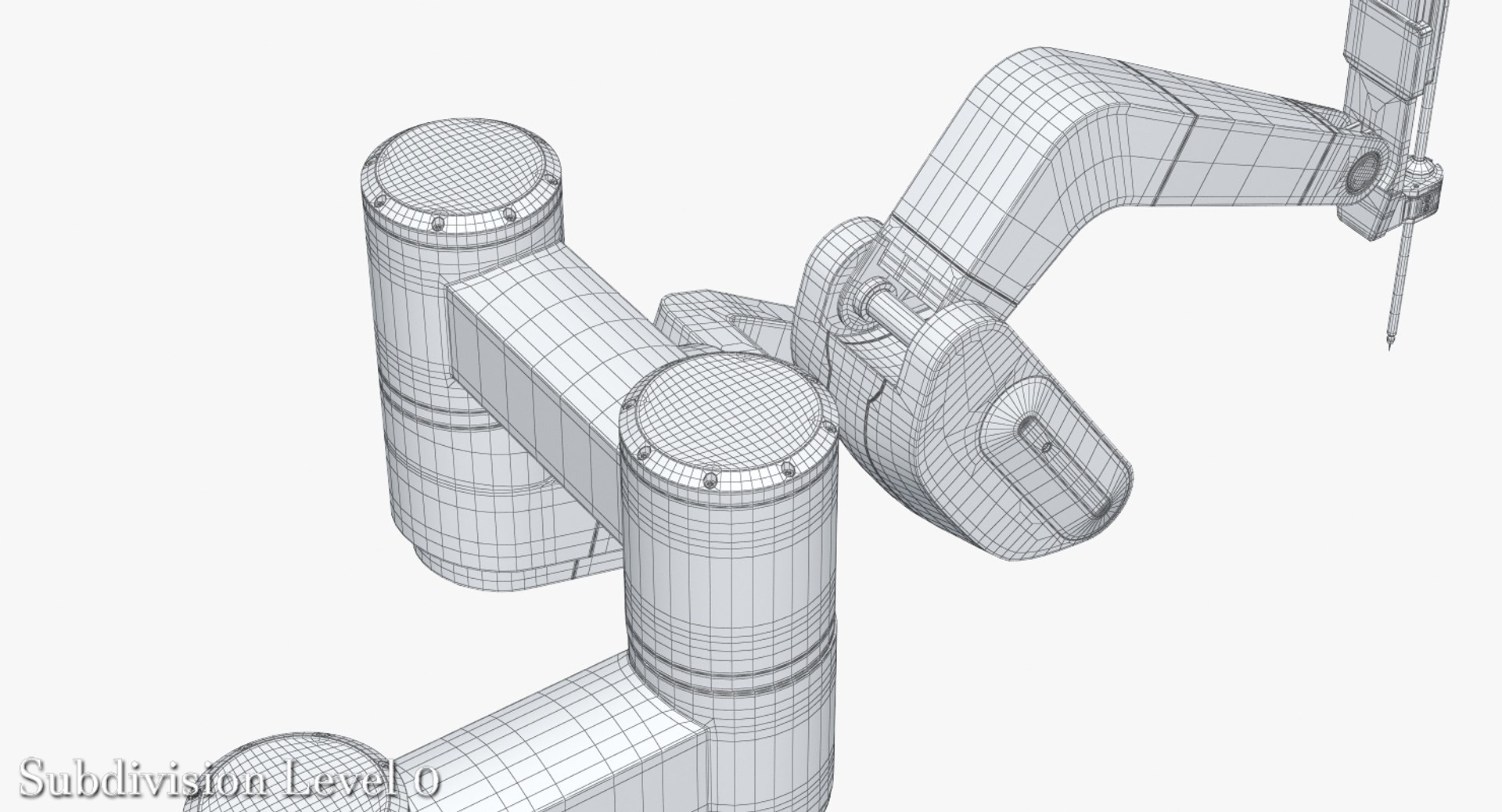 3d 3ds laboratory robot arm 3