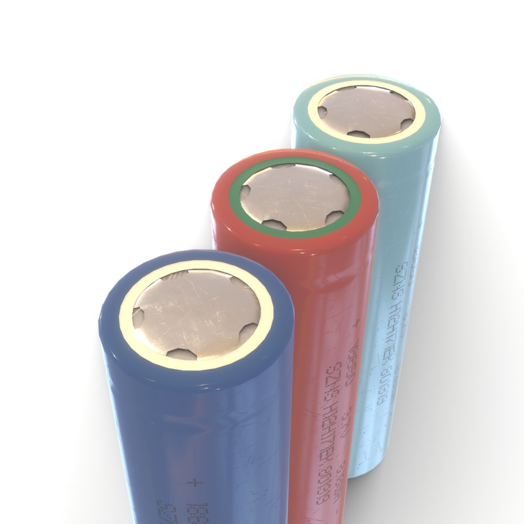Lithium-ion battery 18650 3D model - TurboSquid 2023231