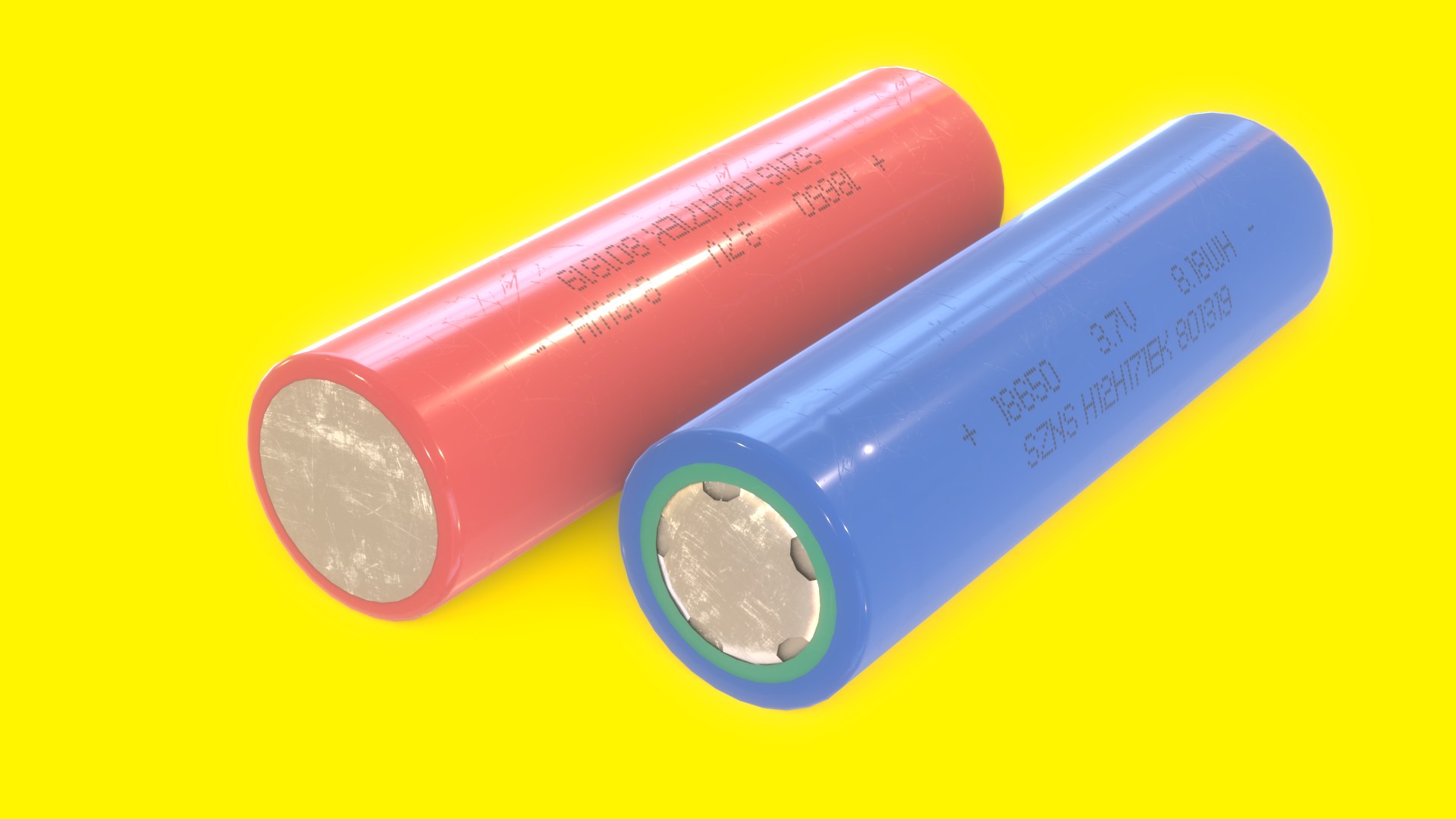 Lithium-ion battery 18650 3D model - TurboSquid 2023231