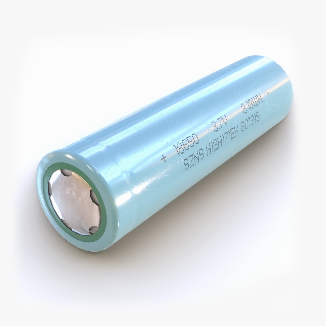 Lithium-ion battery 18650 3D model - TurboSquid 2023231