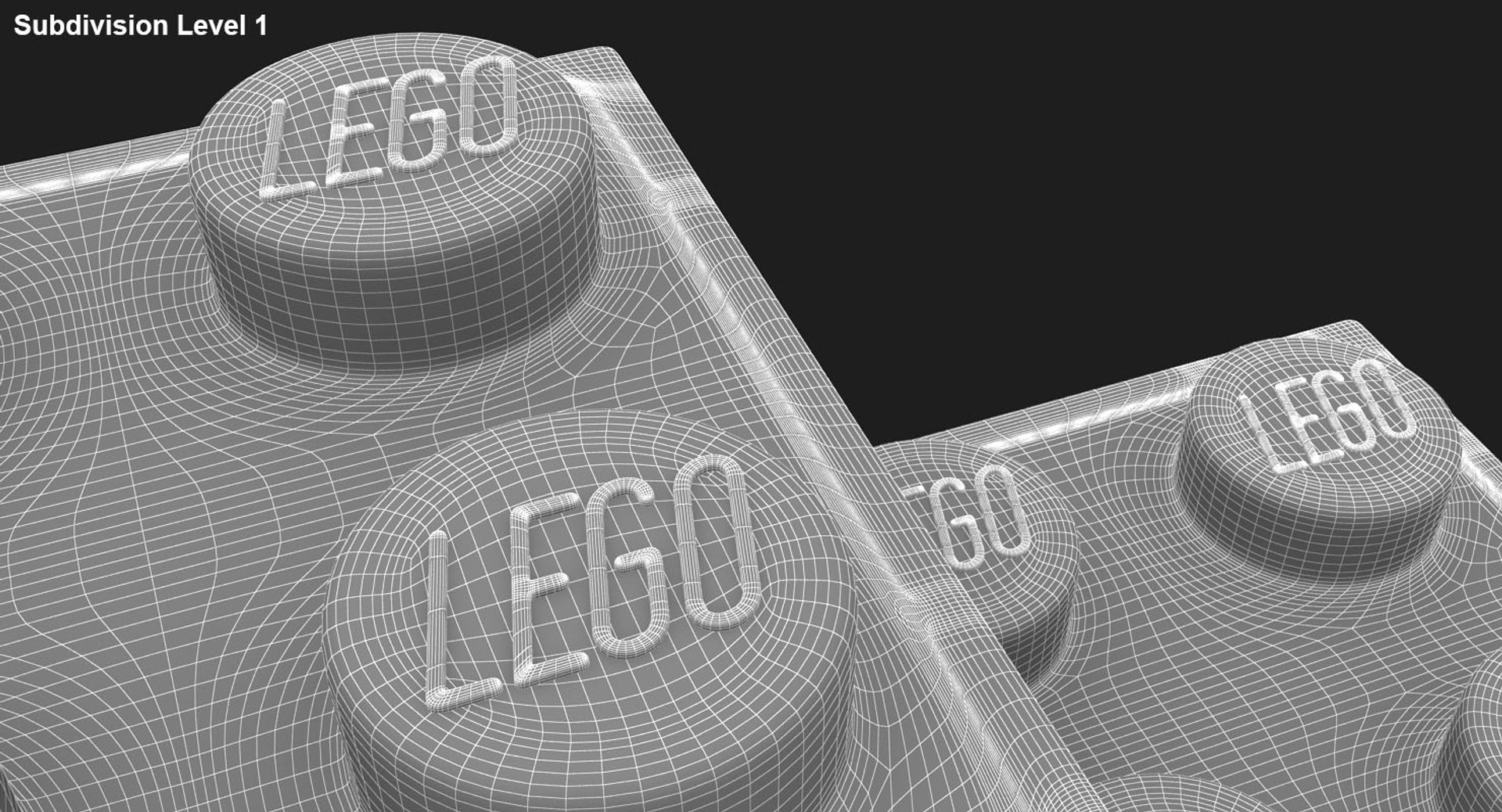 Realistic Lego Bricks Shape 3d 3ds