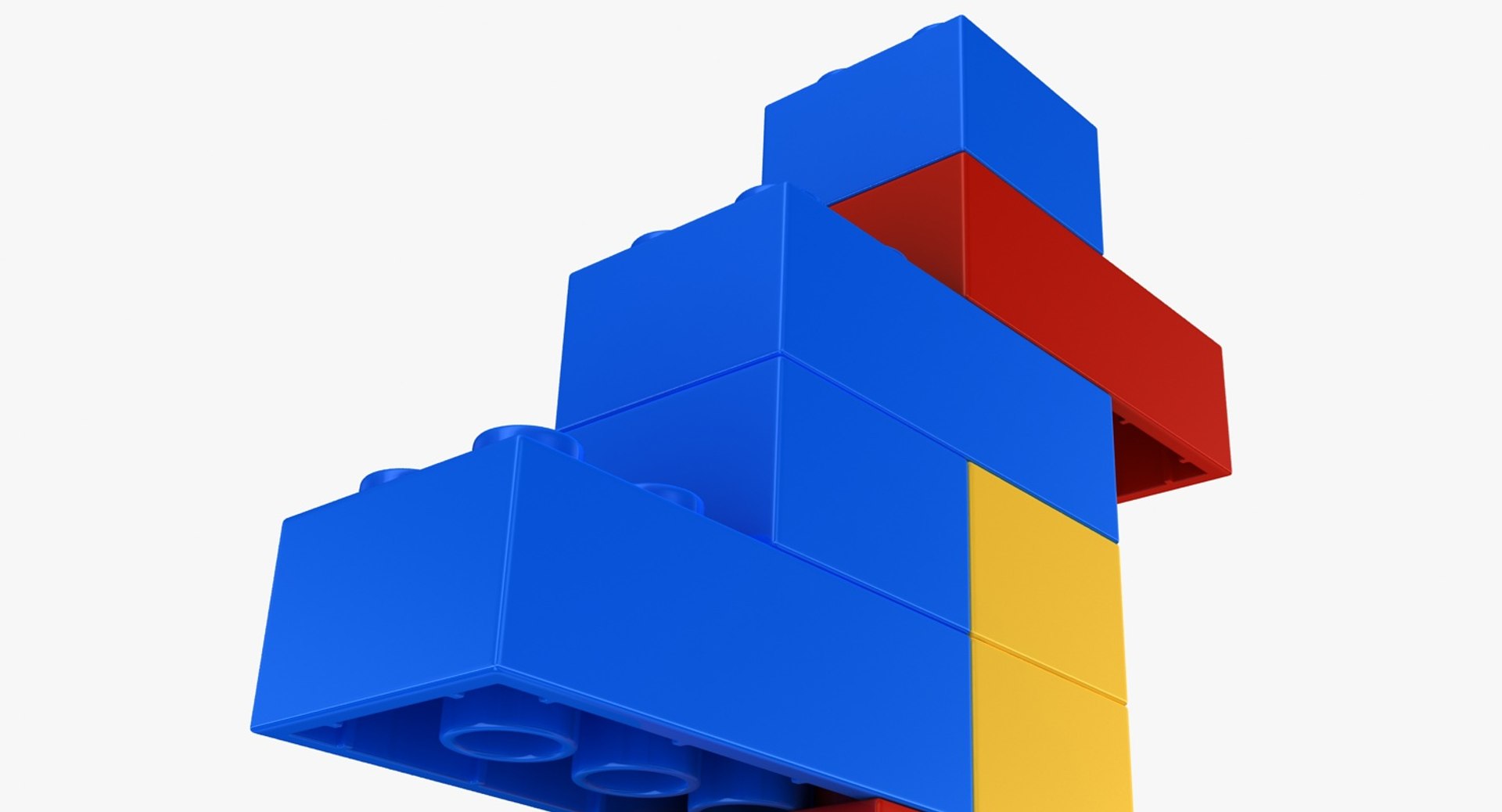 Realistic Lego Bricks Shape 3d 3ds