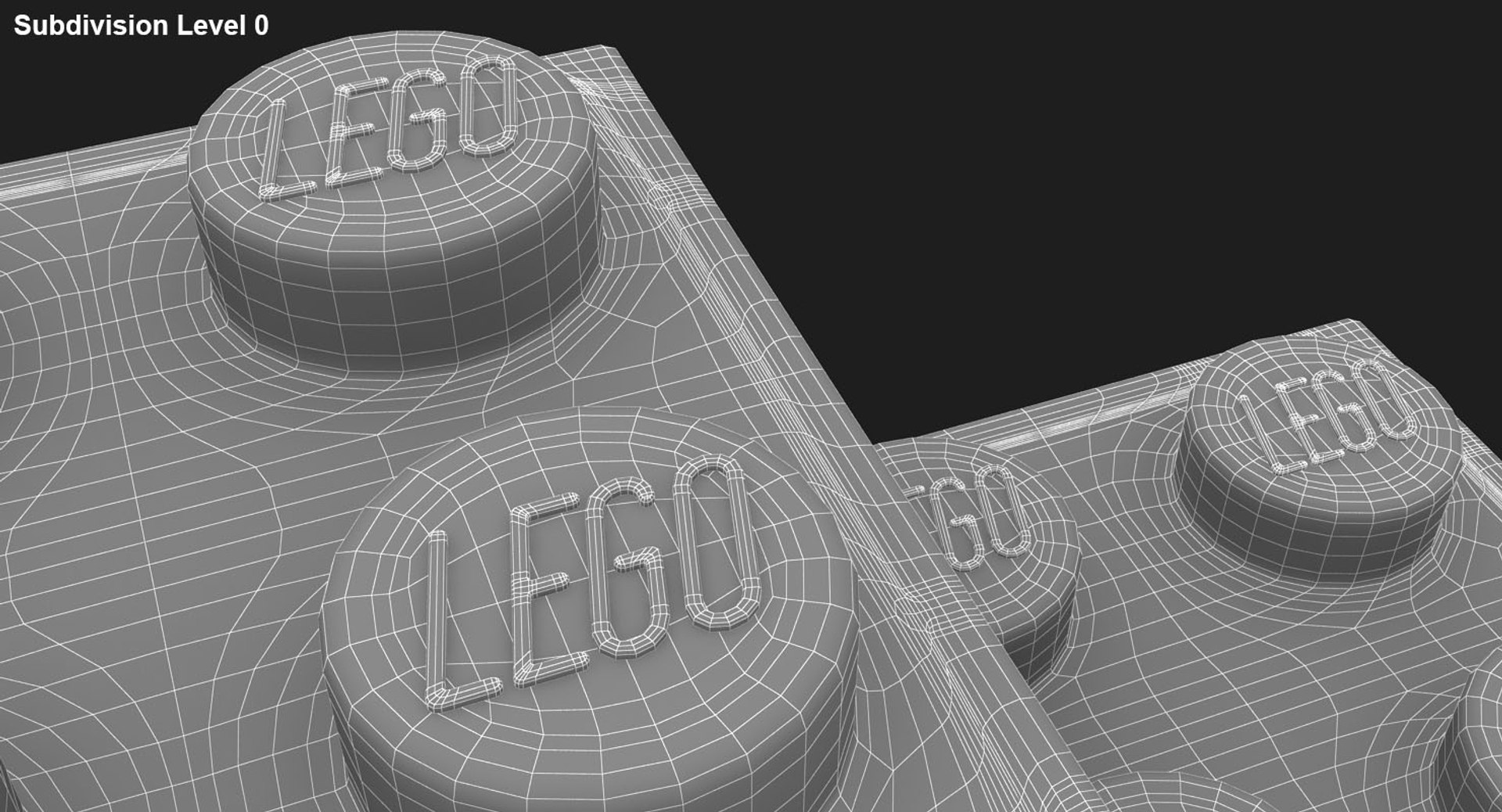 Realistic Lego Bricks Shape 3d 3ds