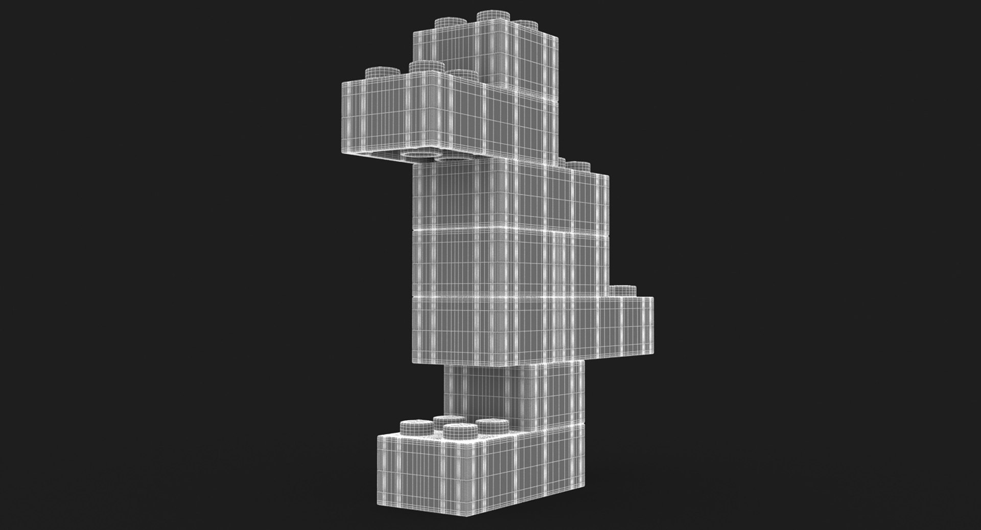 Realistic Lego Bricks Shape 3d 3ds
