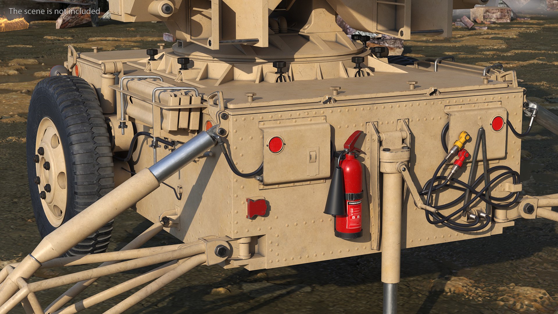 MIM23 HAWK System Sand Color 3D Model - TurboSquid 2091444