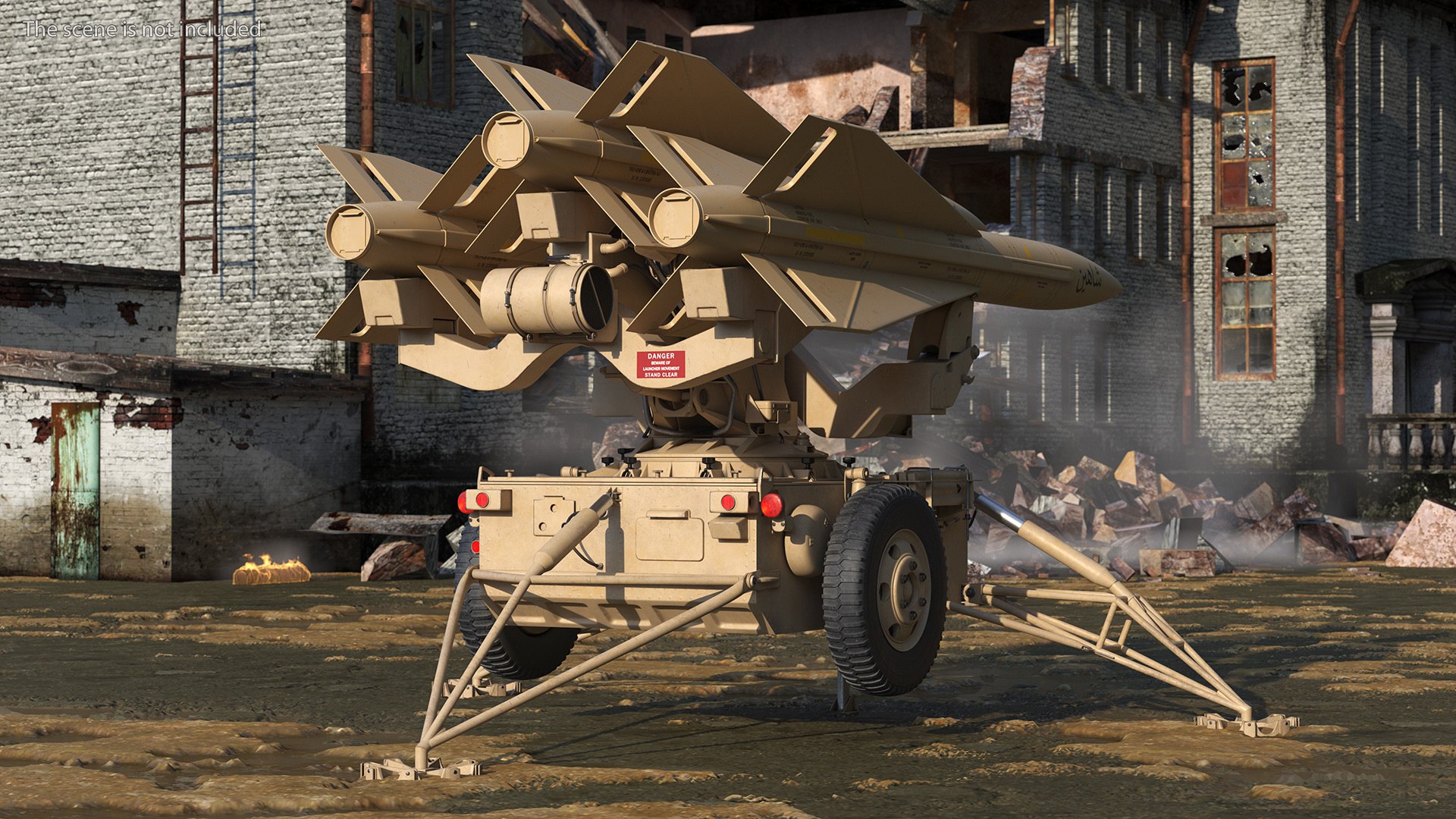 MIM23 HAWK System Sand Color 3D Model - TurboSquid 2091444