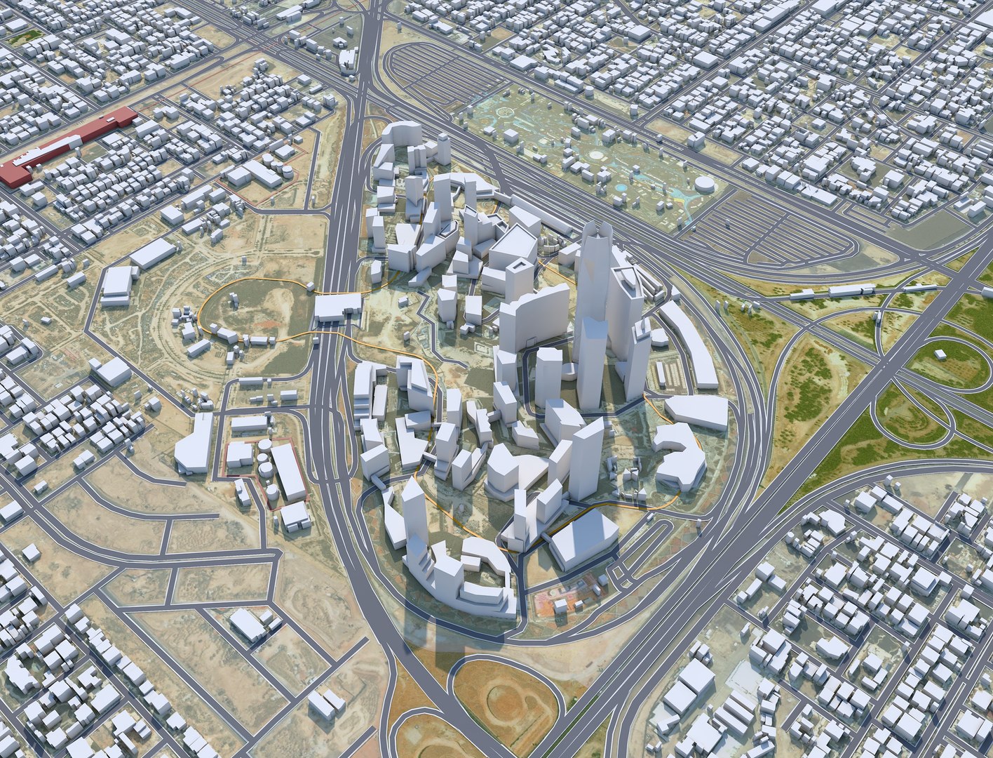 King Abdullah Financial District KAFD Riyadh 3D Model - TurboSquid 2042497