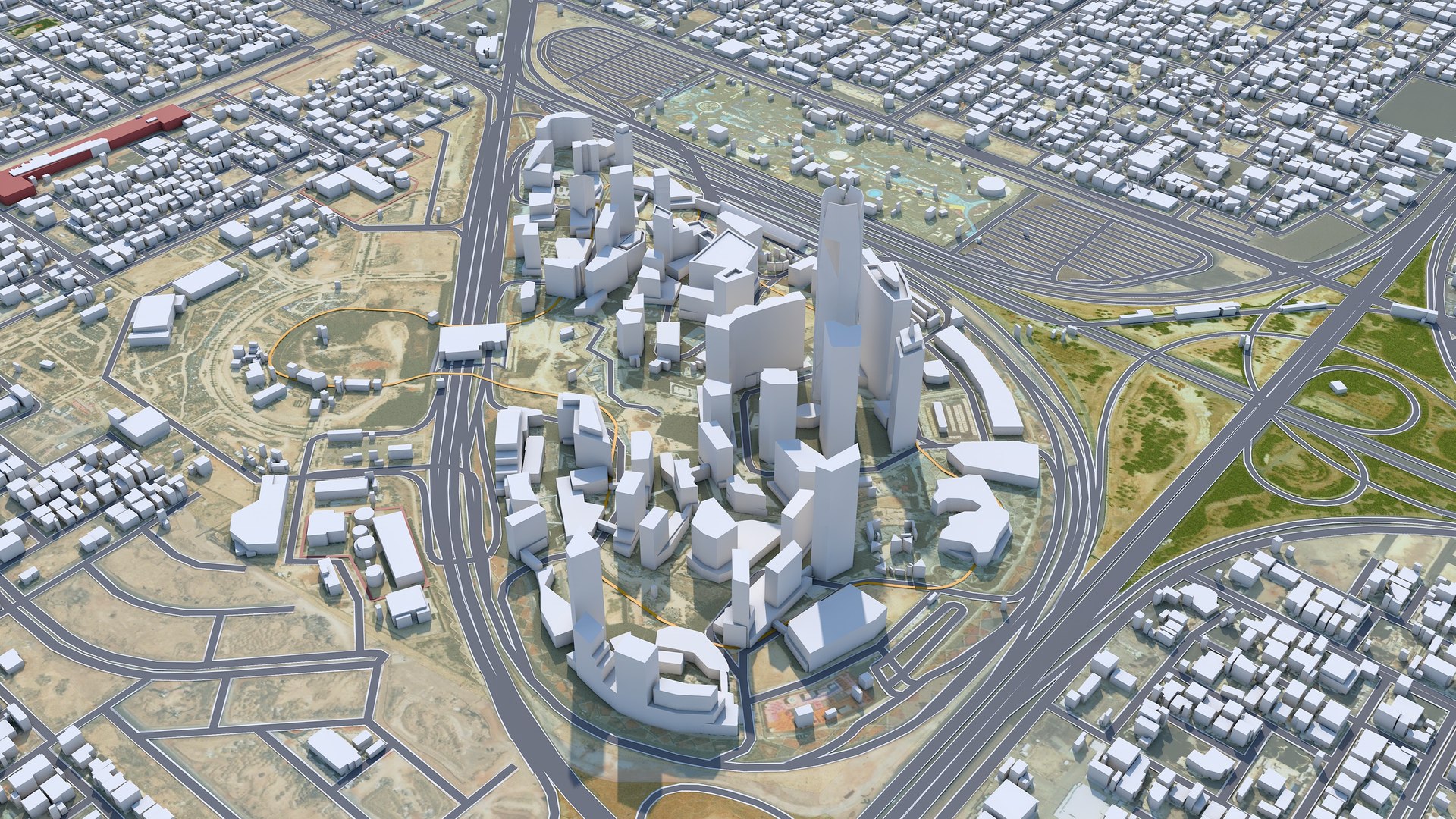 King Abdullah Financial District KAFD Riyadh 3D Model - TurboSquid 2042497