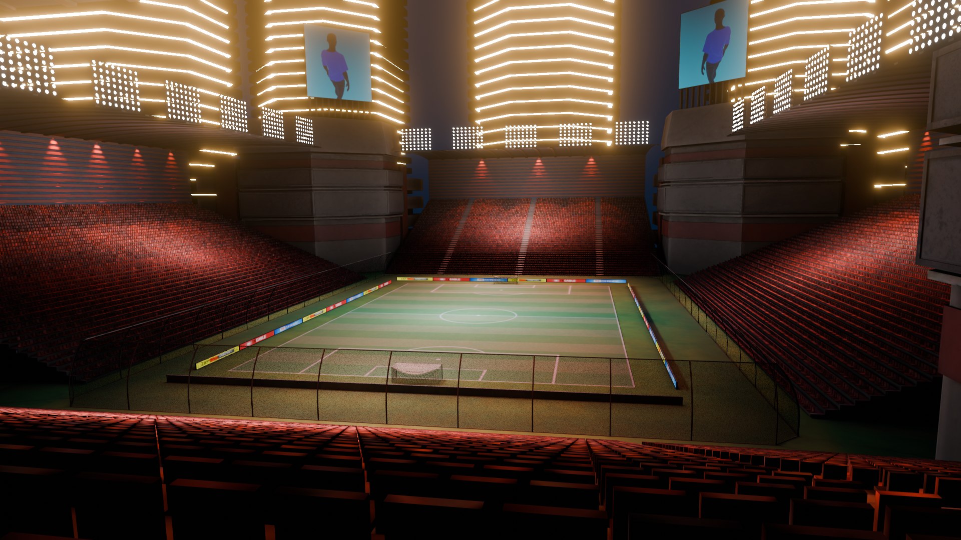 VR Soccer Stadium 3D Model - TurboSquid 2157238