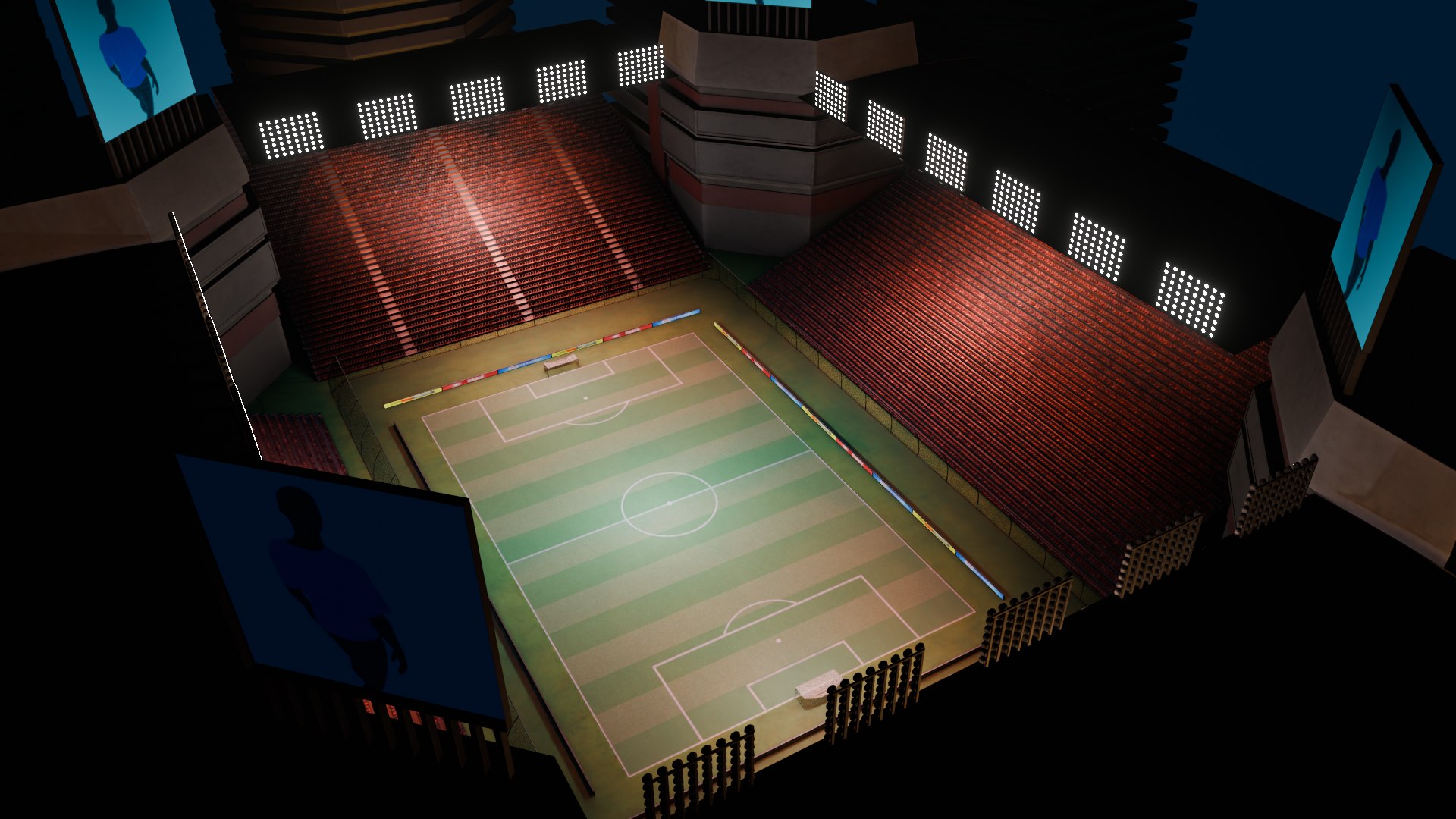VR Soccer Stadium 3D Model - TurboSquid 2157238