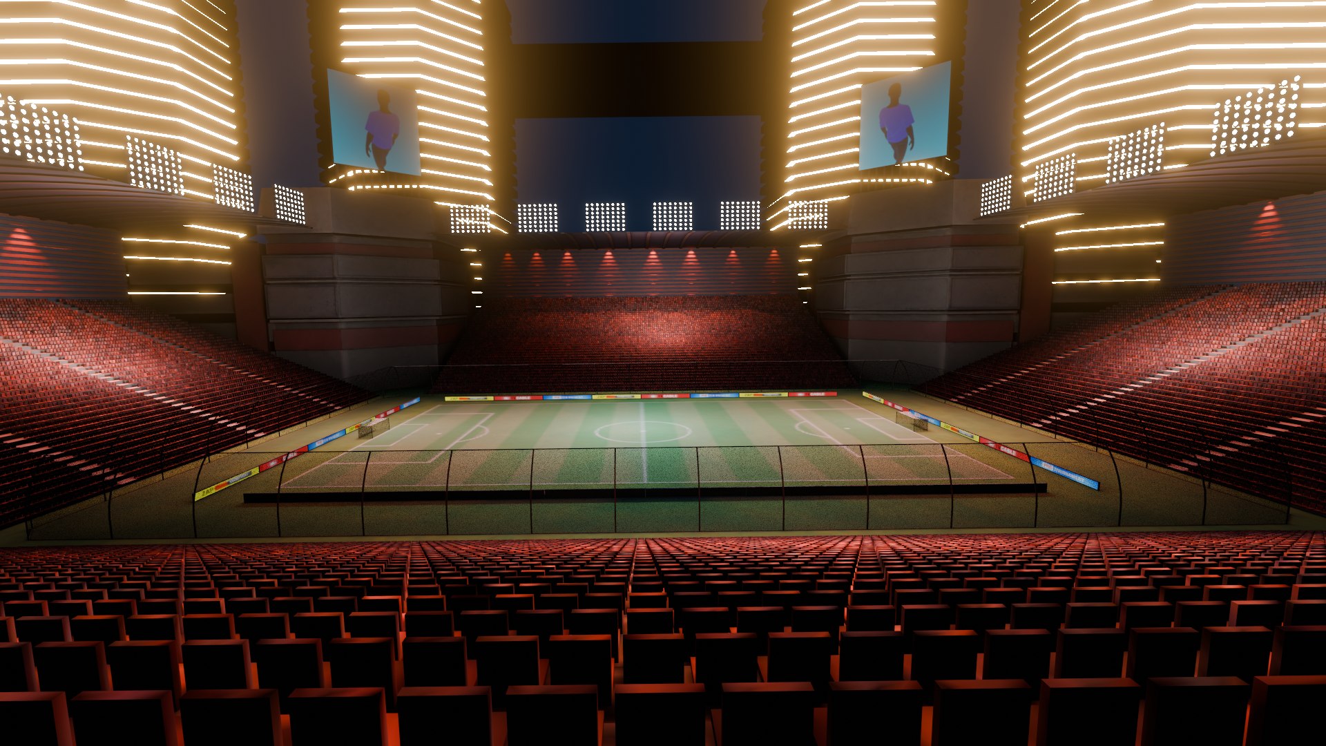 VR Soccer Stadium 3D Model - TurboSquid 2157238