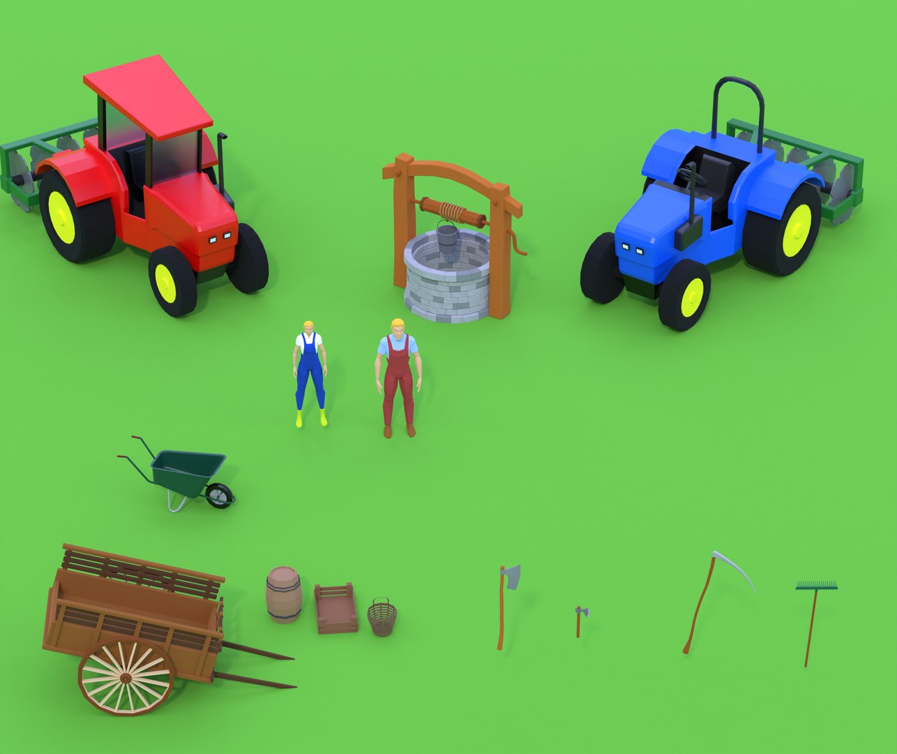 Farming Asset Pack Model - TurboSquid 2076365