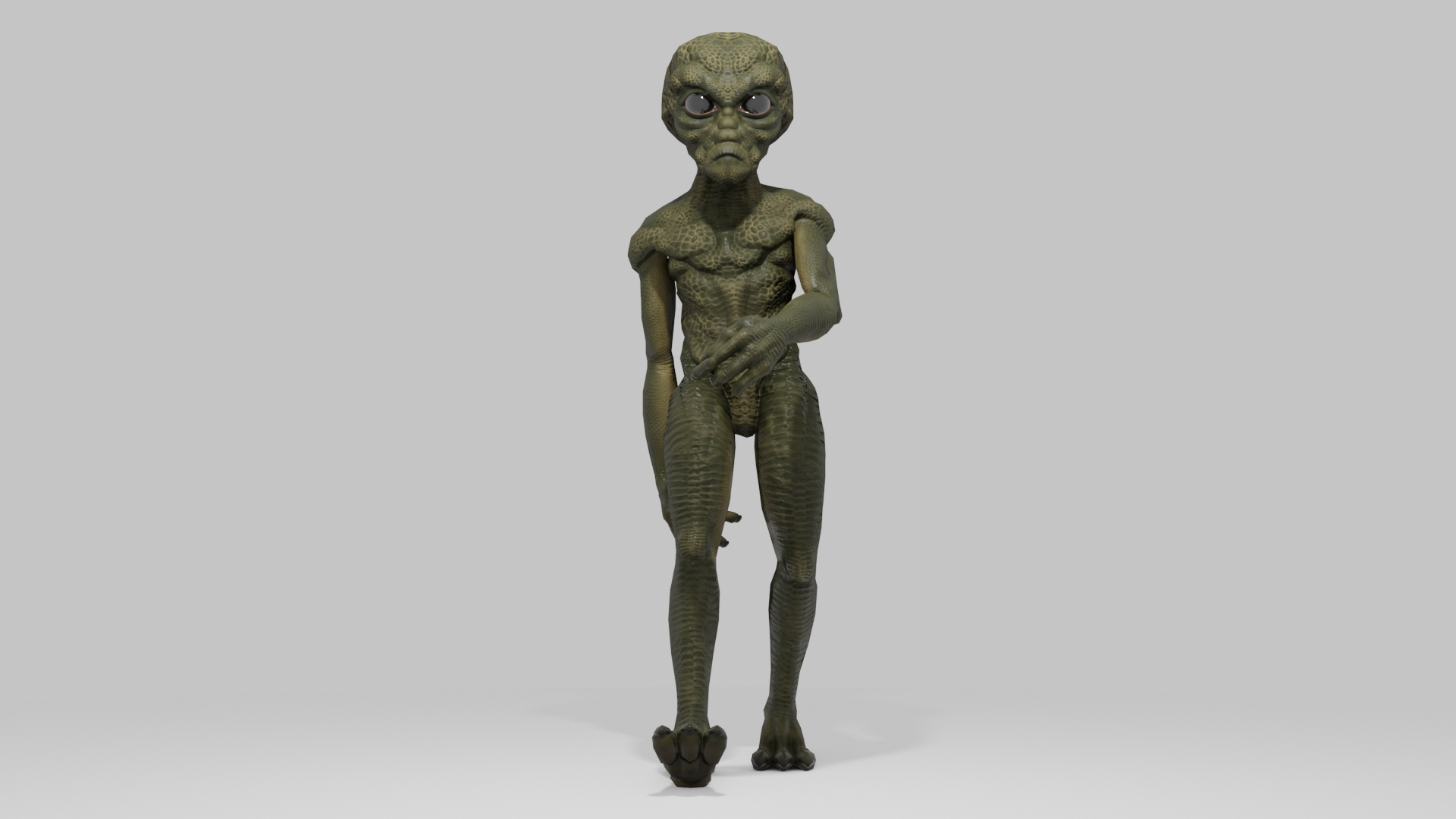 3D Grey Alien Model - TurboSquid 1703886