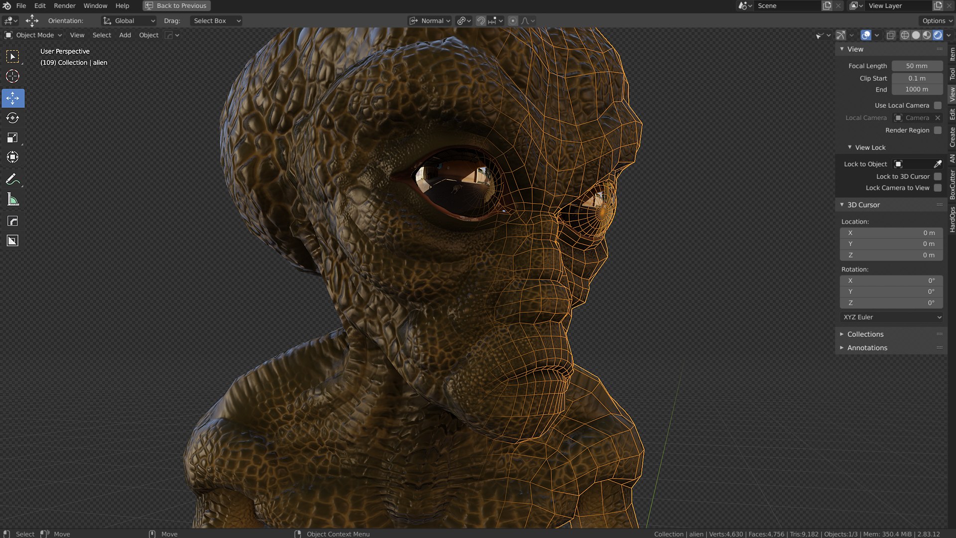3D Grey Alien Model - TurboSquid 1703886