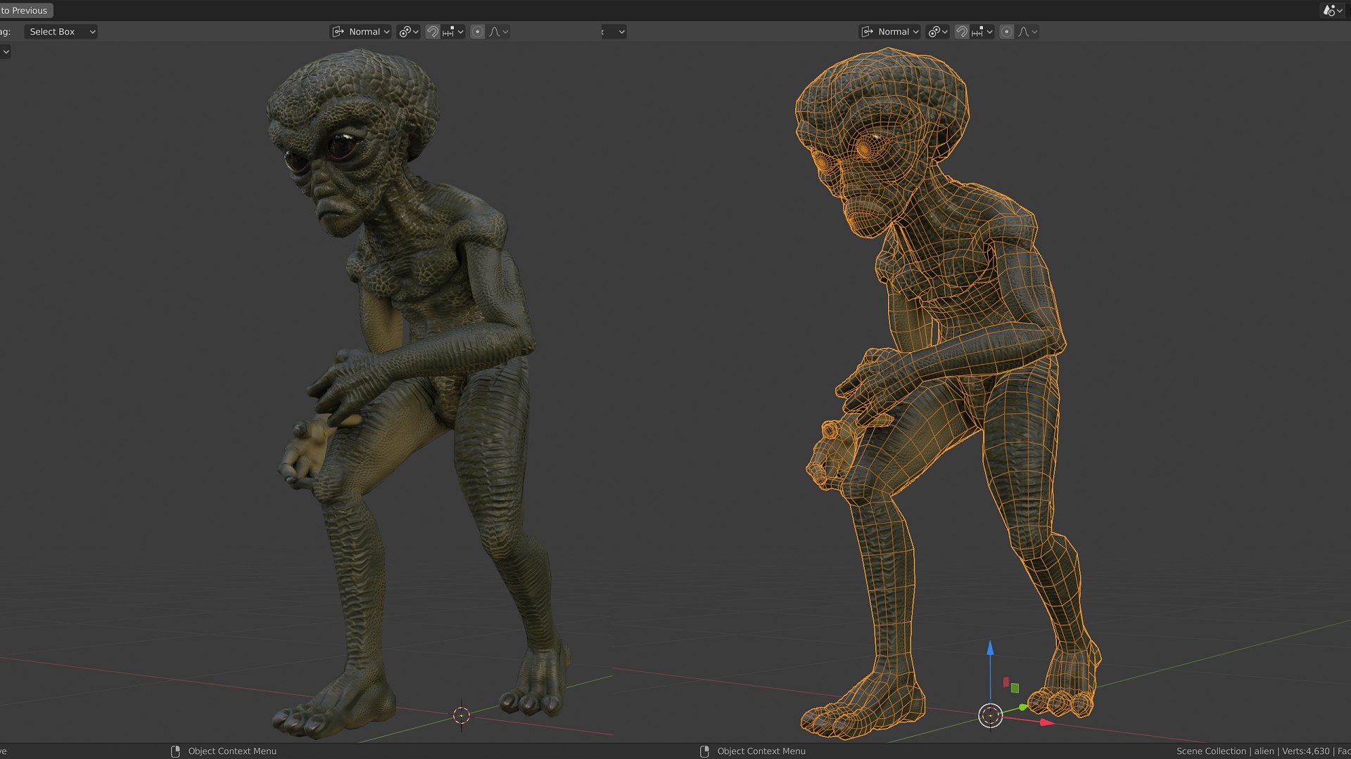 3D Grey Alien Model - TurboSquid 1703886