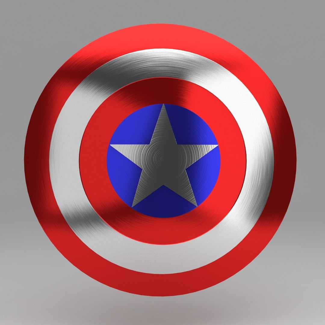 3d captain shield