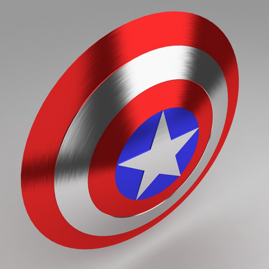 3d captain shield