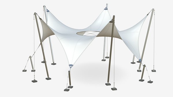 Tensile Membrane Structure 3D model - TurboSquid 1897354