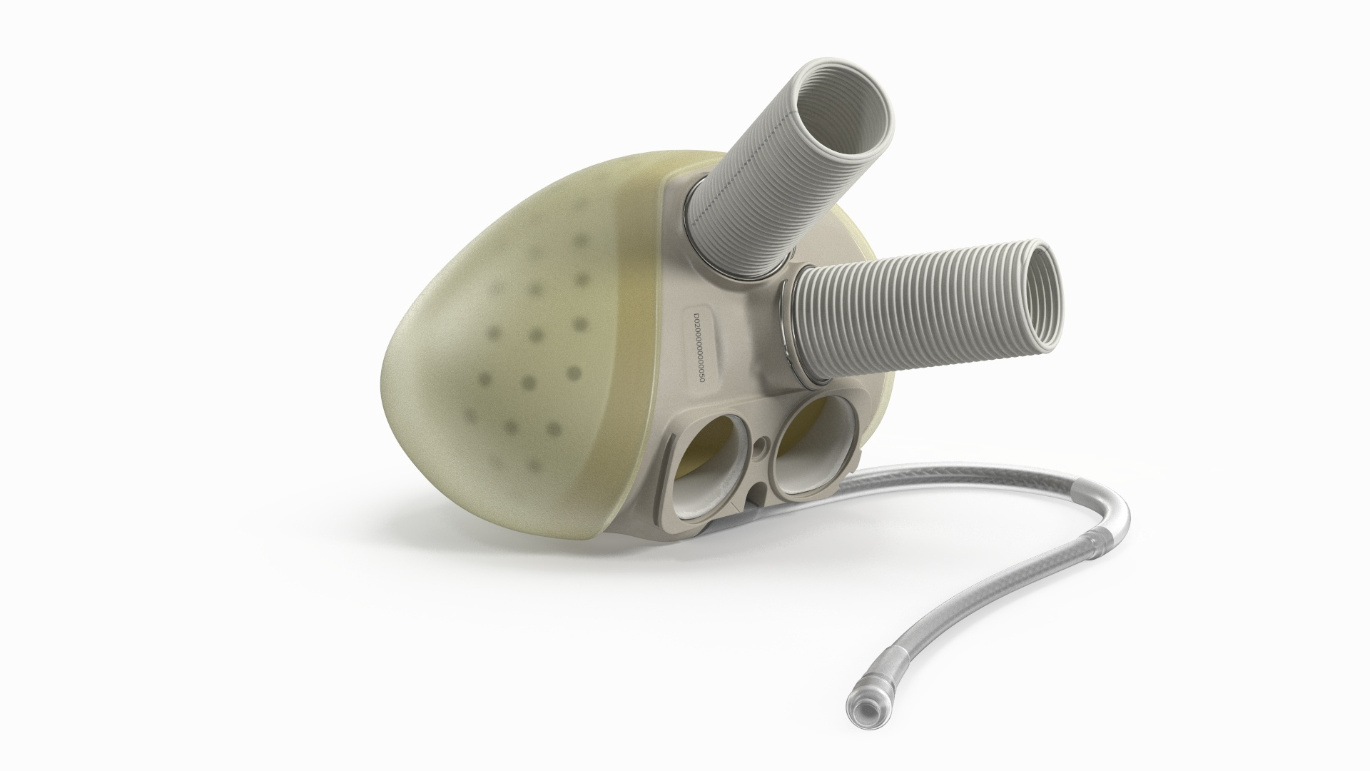 Total Artificial Heart Prosthesis With Dual Outflow Ports 3D Model ...