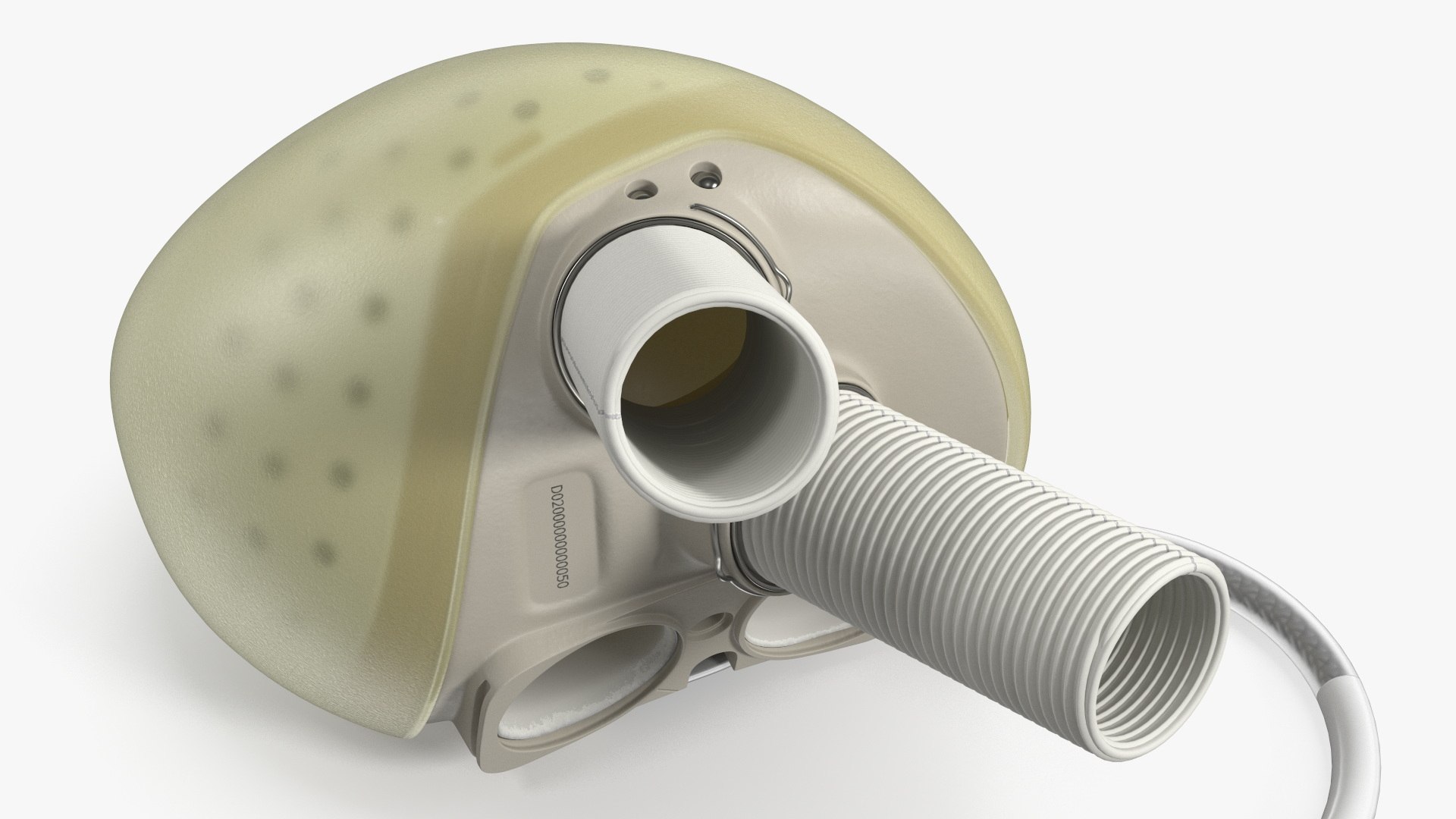 Total Artificial Heart Prosthesis With Dual Outflow Ports 3D Model ...