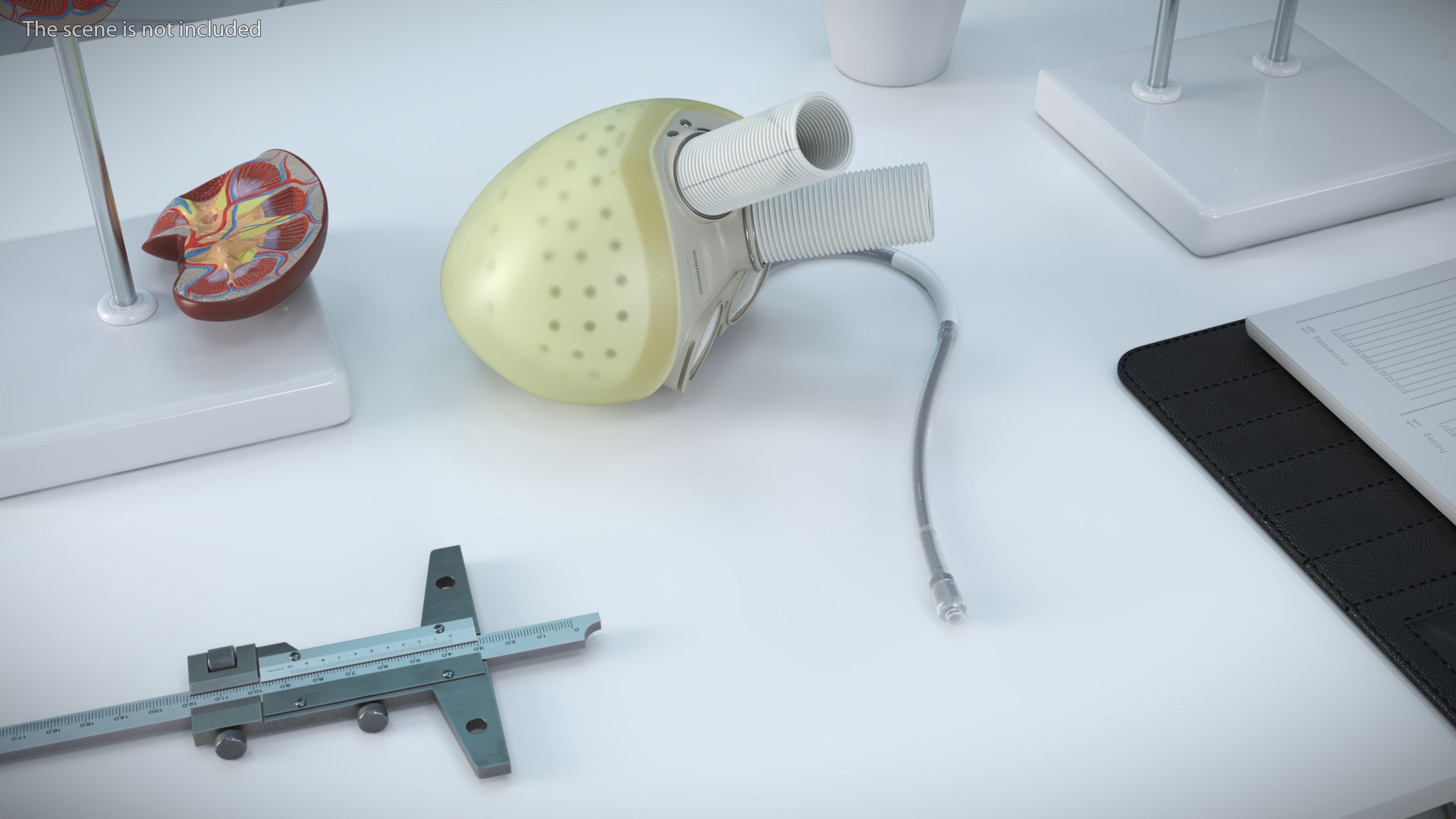 Total Artificial Heart Prosthesis With Dual Outflow Ports 3D Model ...