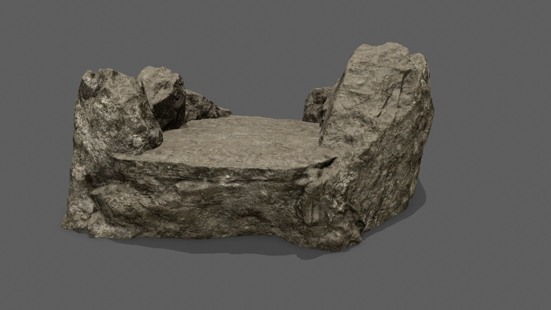 3D Model Rock Stair - TurboSquid 2024534