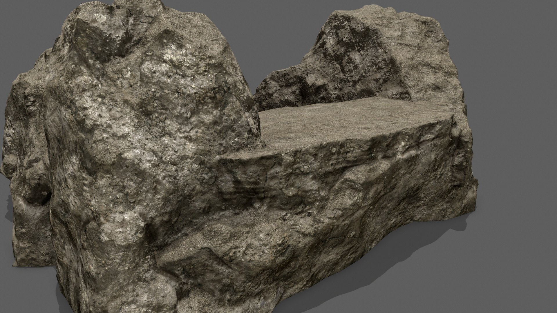 3D Model Rock Stair - TurboSquid 2024534