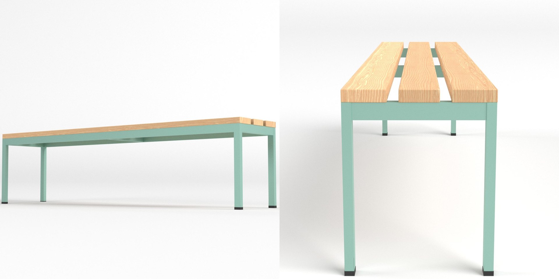 3D Locker Room Bench 4 Model - TurboSquid 2140127