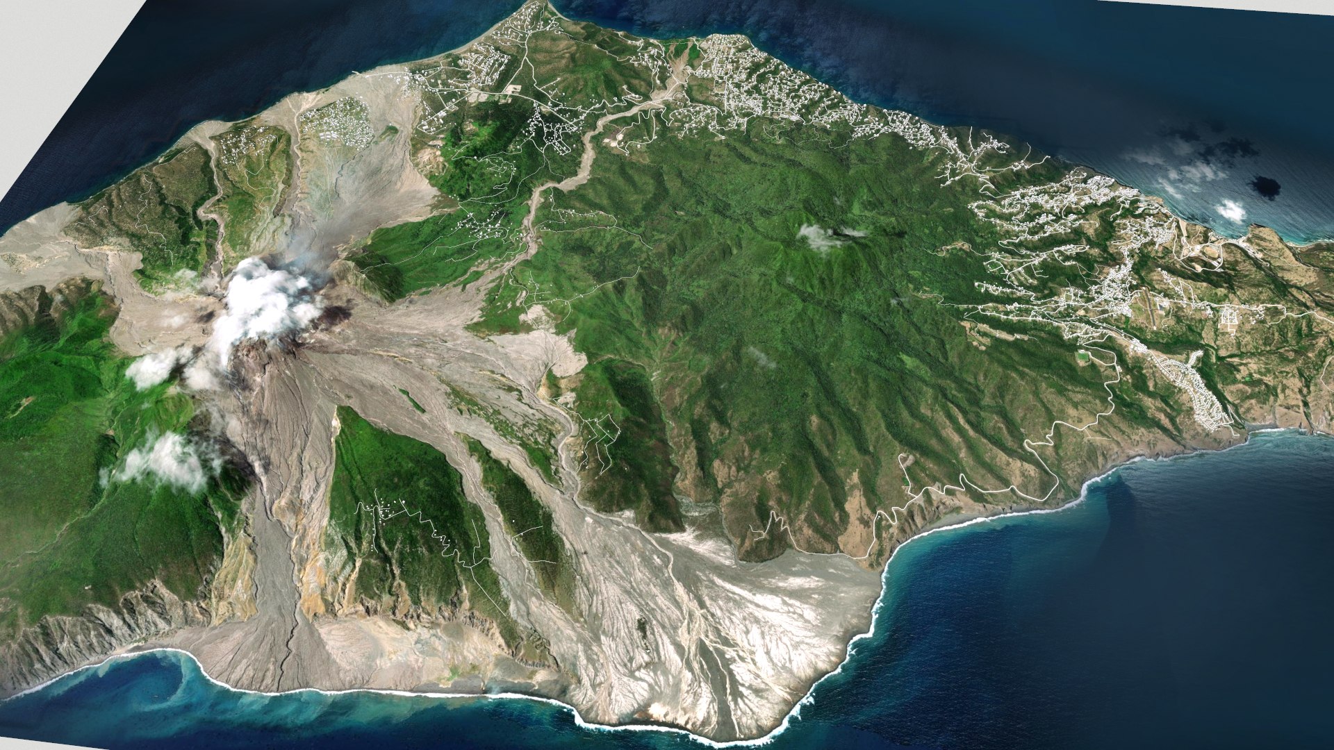 Montserrat Island Caribbean 3D Model - TurboSquid 1926870