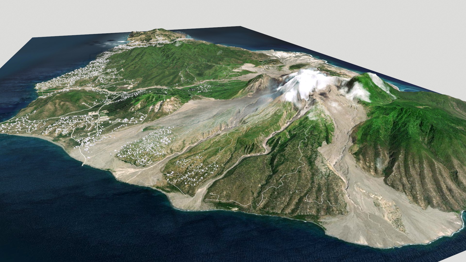 Montserrat Island Caribbean 3D Model - TurboSquid 1926870