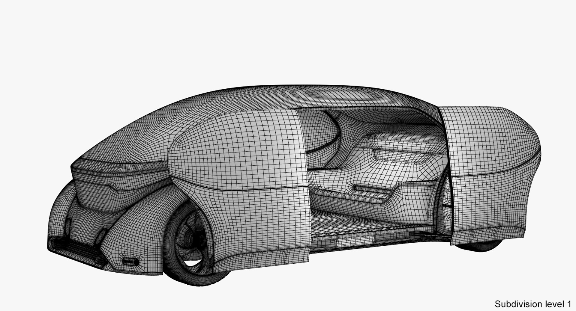 3D self-driving car concept - TurboSquid 1633430