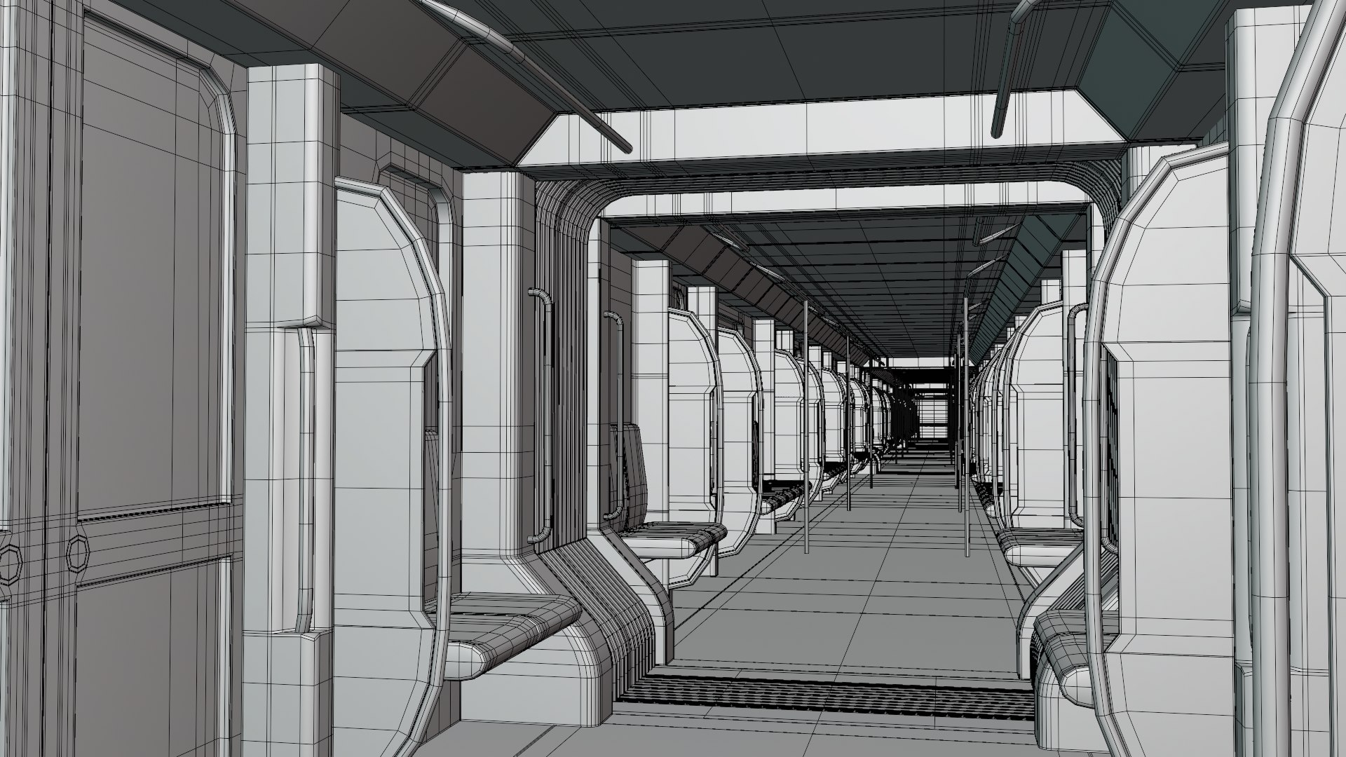 Metro Trains Interiors 3D Model - TurboSquid 2164842