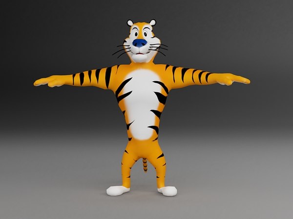 Cartoon Tiger 3D Models for Download | TurboSquid