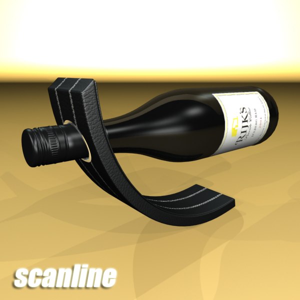 3d 3ds wine rack bottle cap