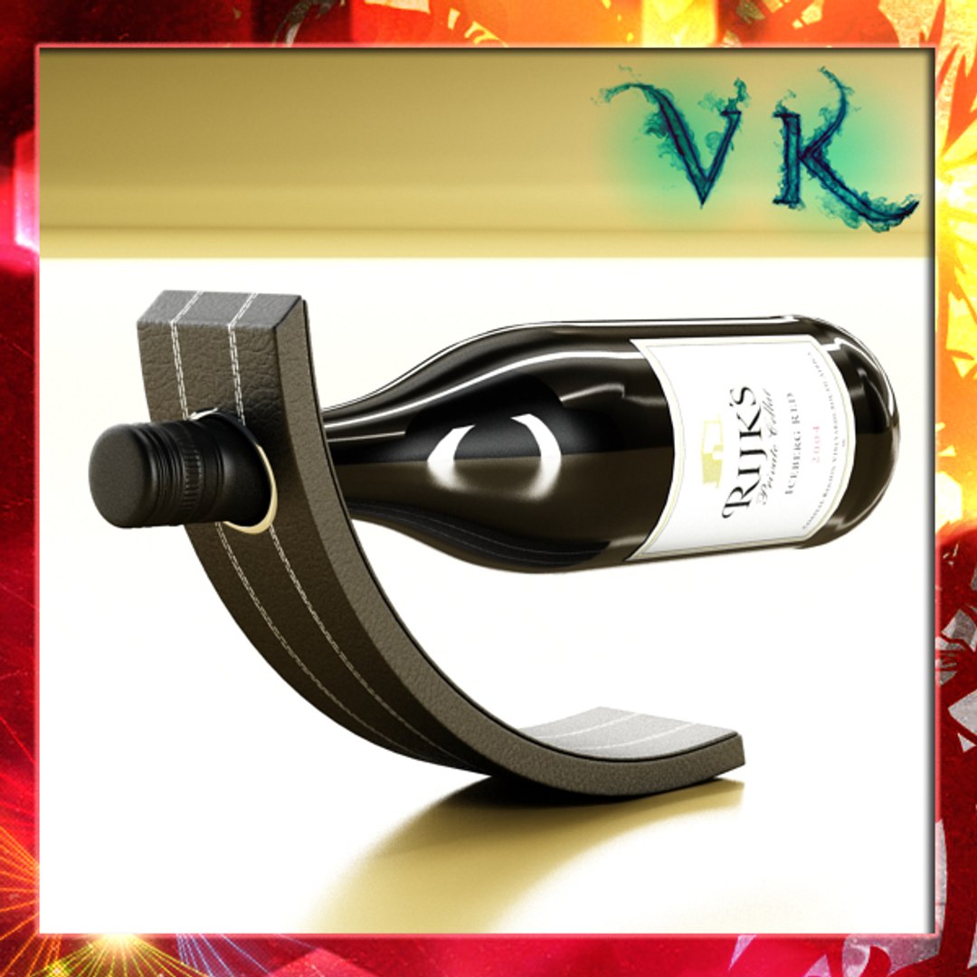 3d 3ds wine rack bottle cap