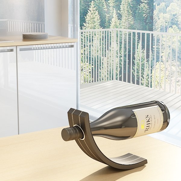 3d 3ds wine rack bottle cap