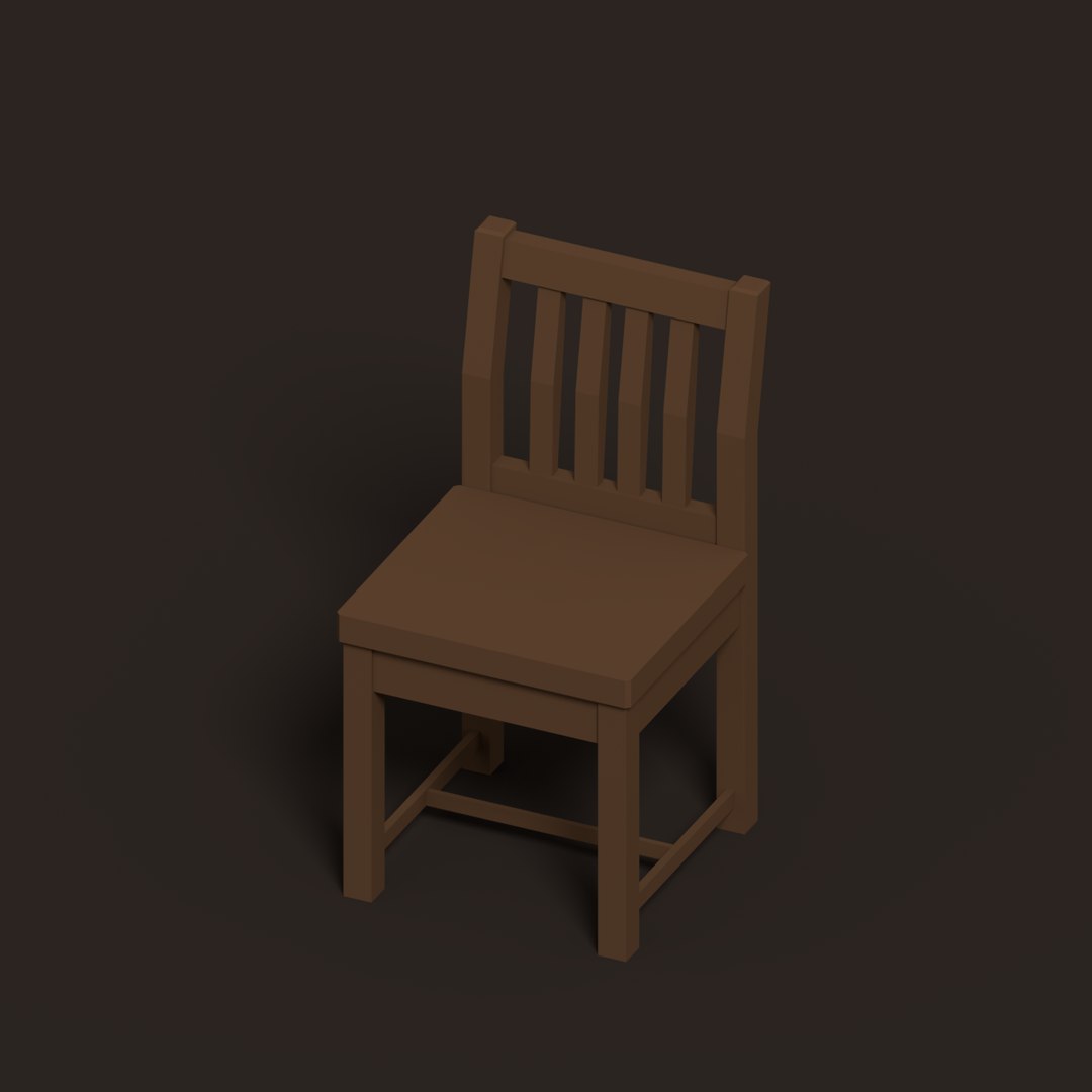 3D Simple Chair Model - TurboSquid 1195057