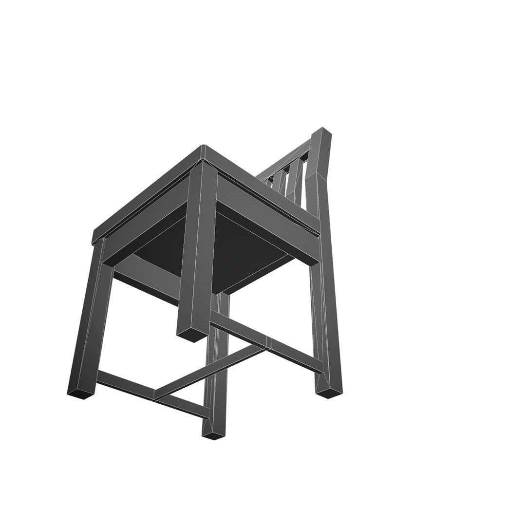 3D Simple Chair Model - TurboSquid 1195057