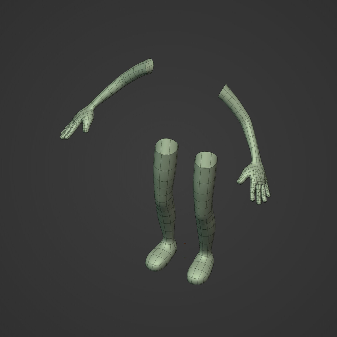 Toon Arms and Legs 3D model - TurboSquid 1873057