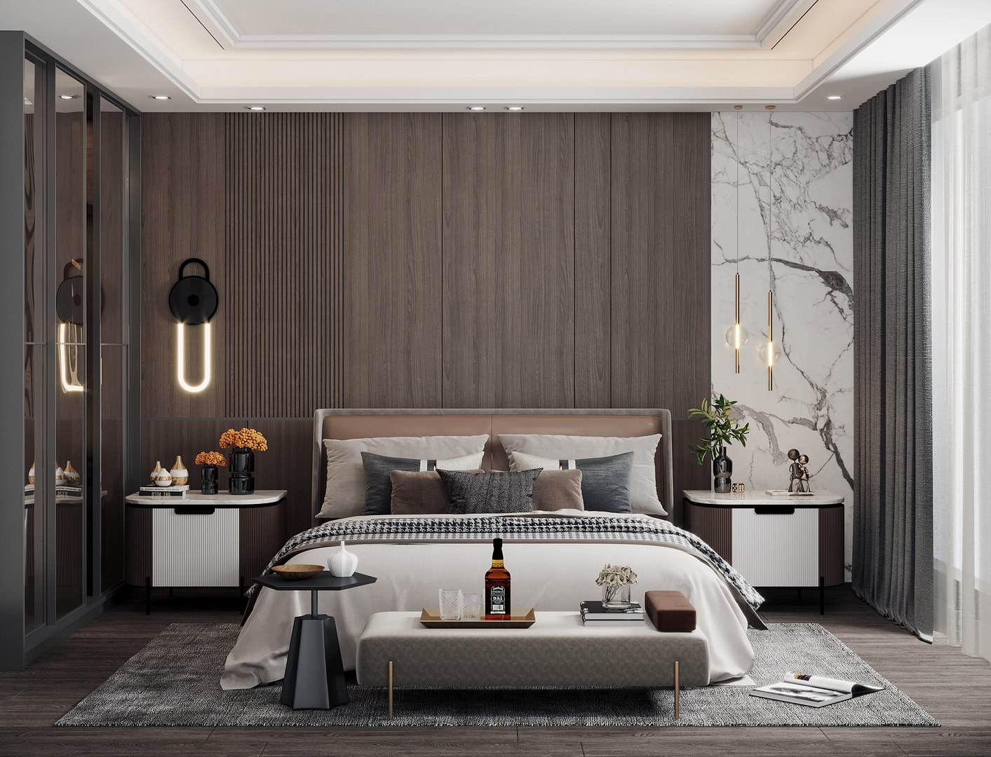 modelo 3d Dormitorio moderno - TurboSquid 1765813