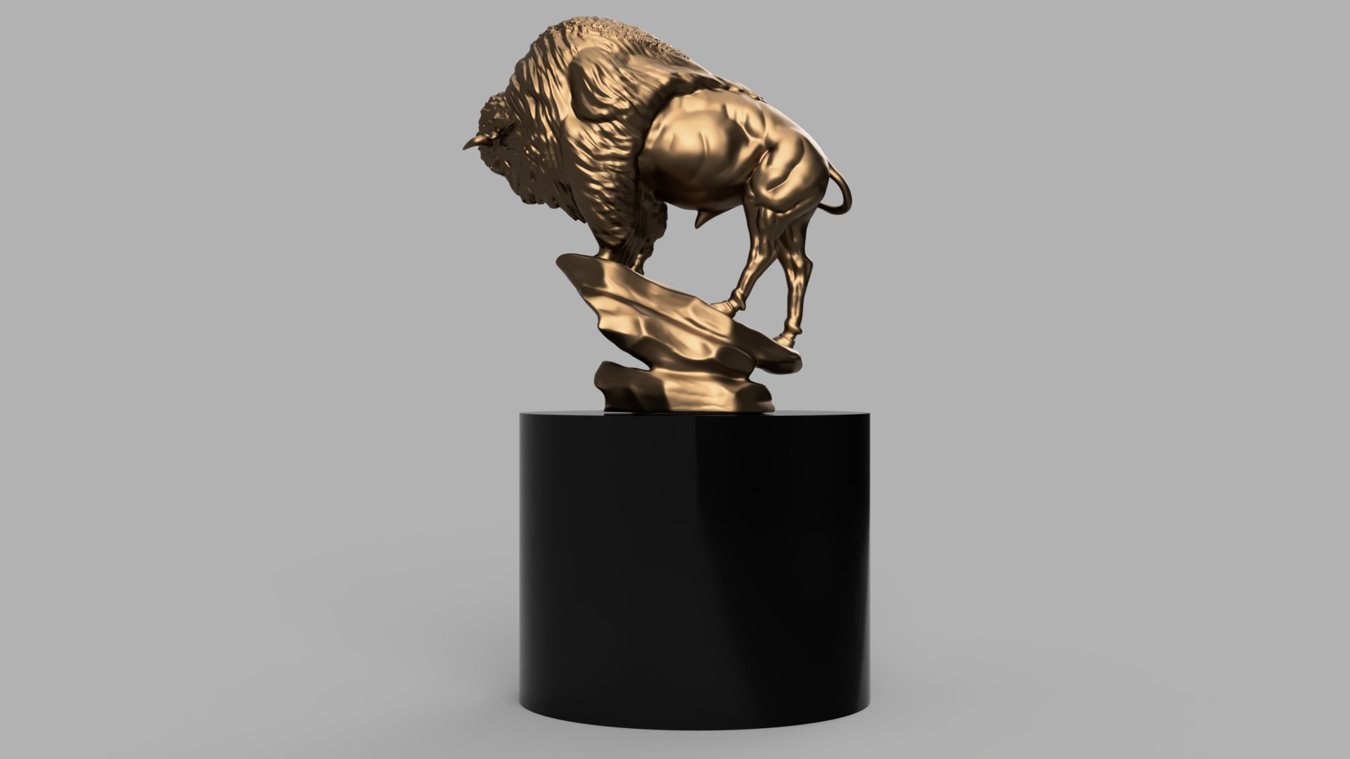 3D Buffalo Trophy - TurboSquid 2271389