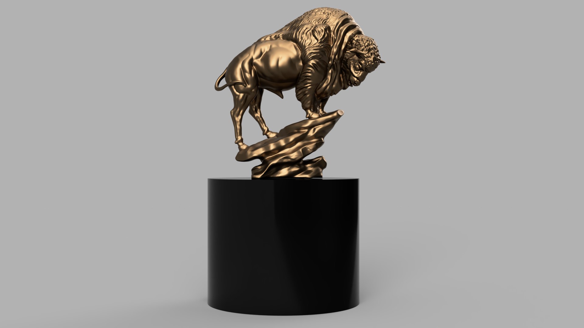 3D Buffalo Trophy - TurboSquid 2271389