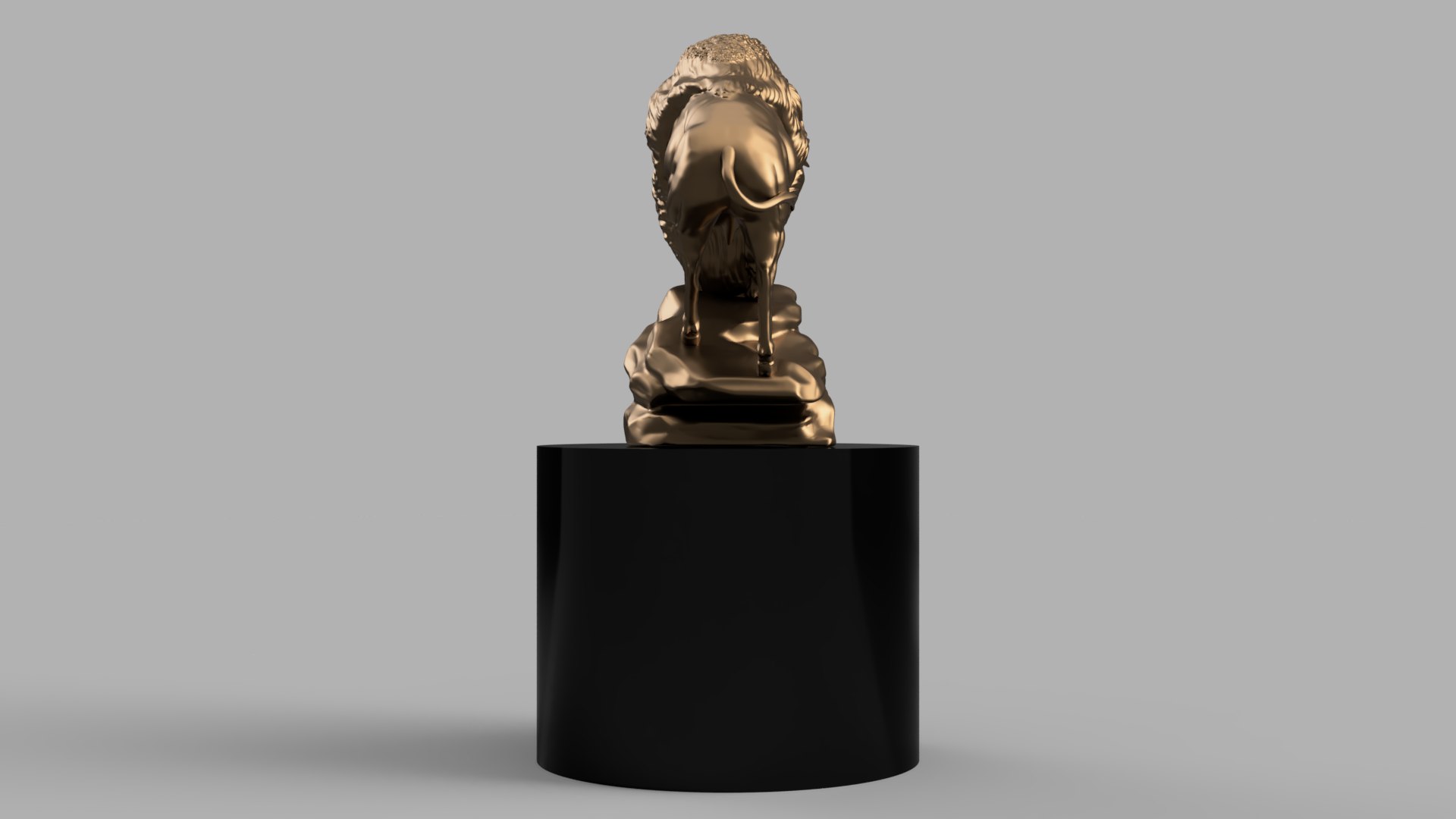 3D Buffalo Trophy - TurboSquid 2271389