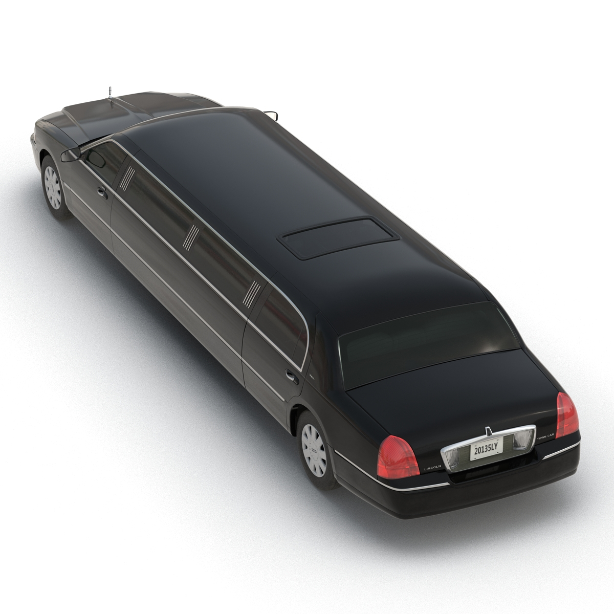stretch car limousine black max