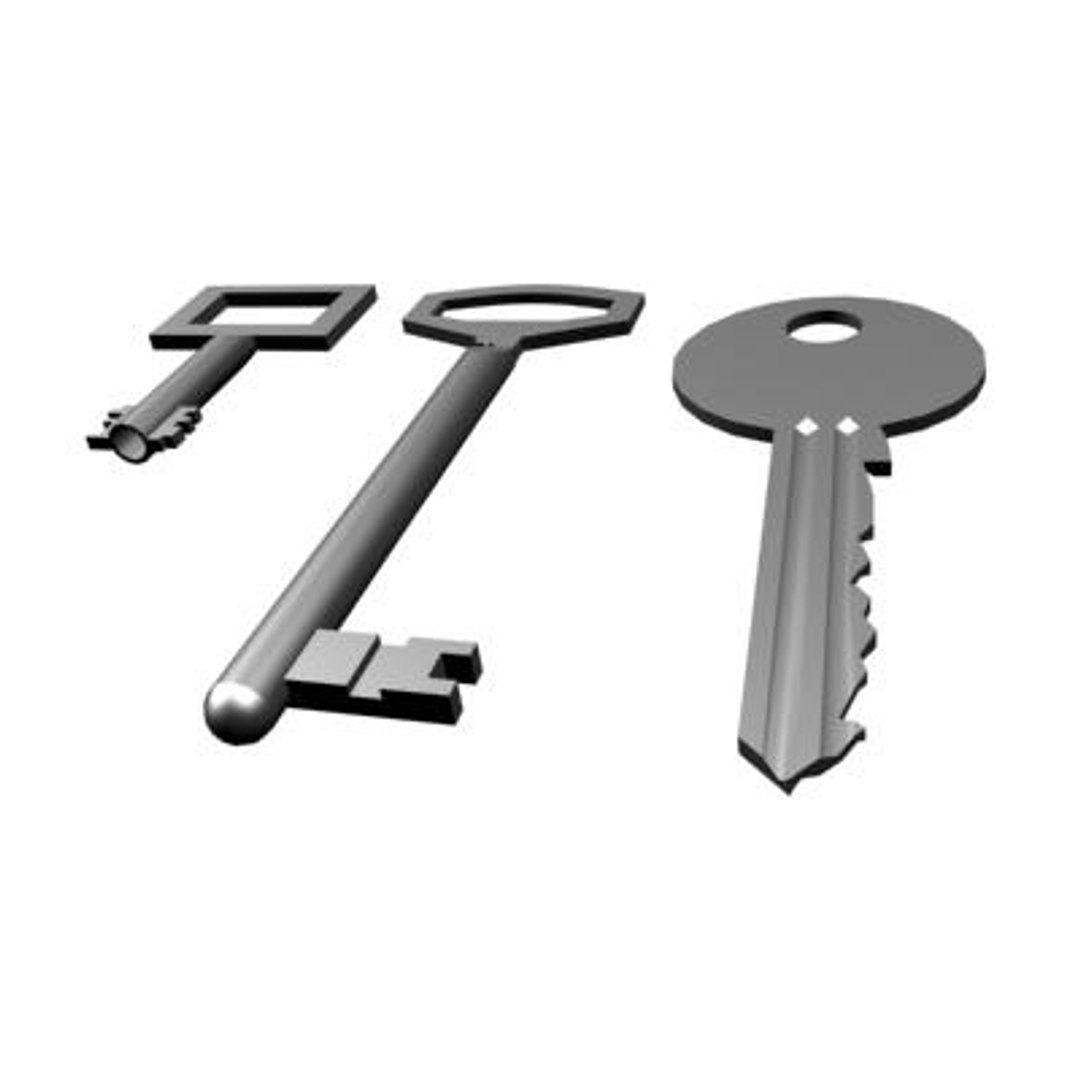 3d Model Keys Lock