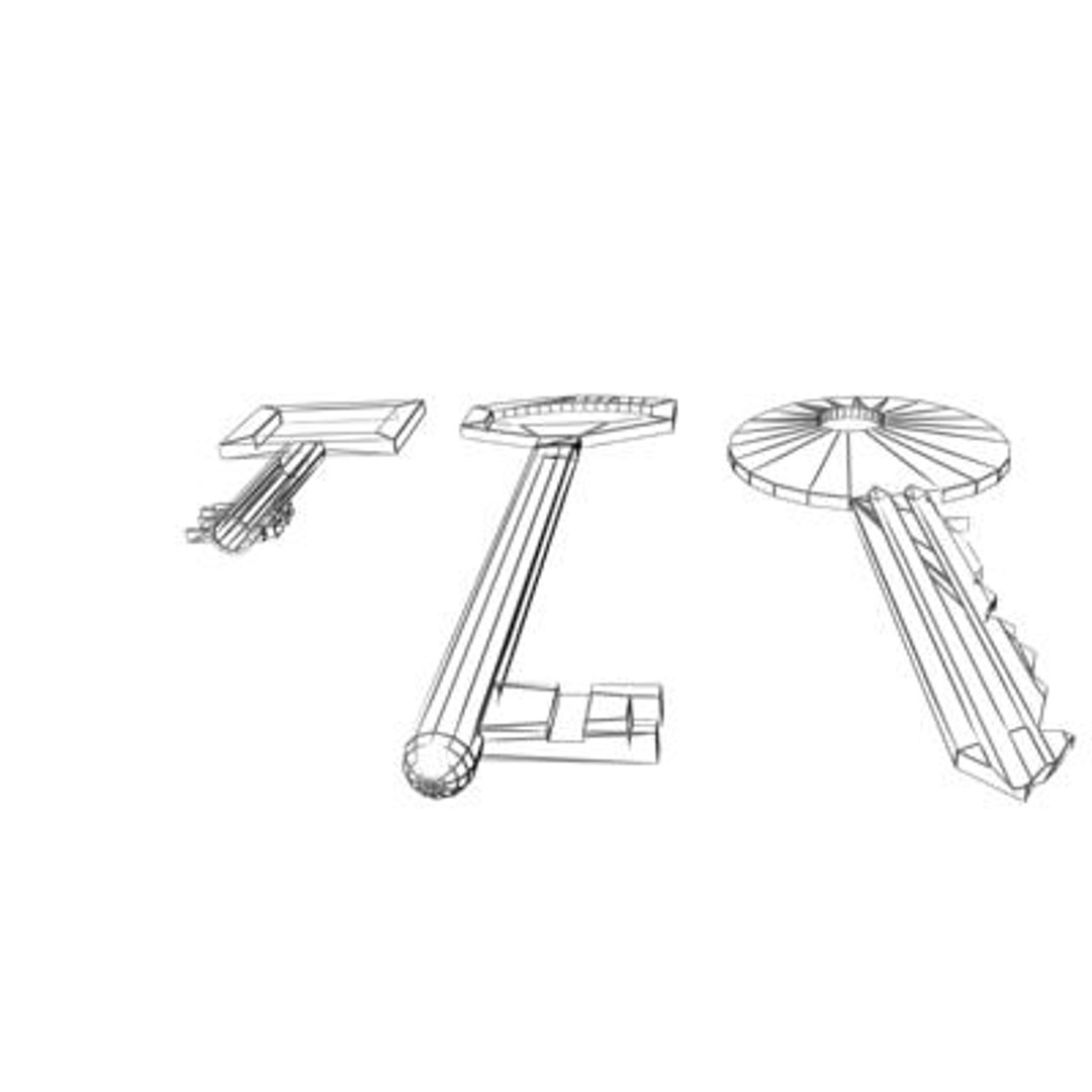 3d Model Keys Lock