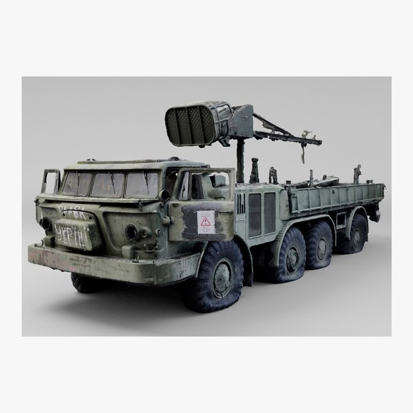 9T452 transporter-loader vehicle for Uragan Hurricane rockets 3D 모델 ...