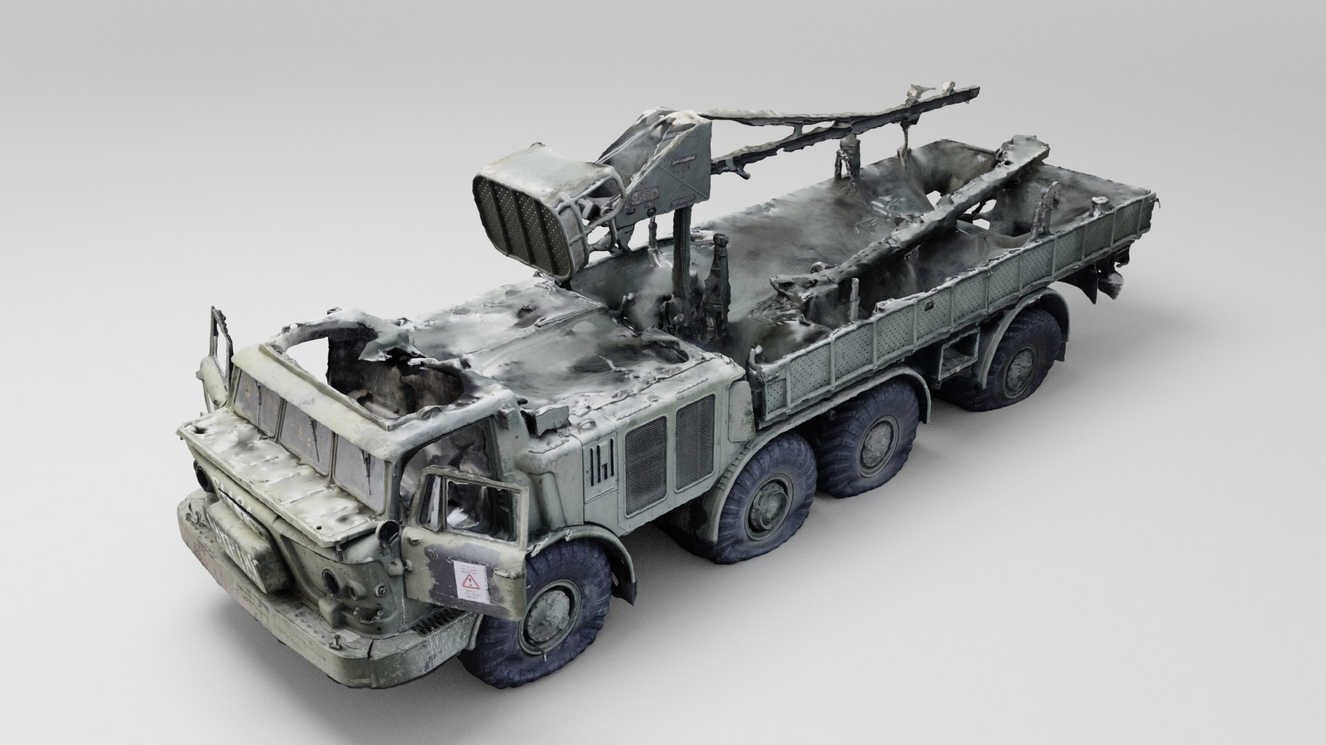 9T452 Transporter-loader Vehicle For Uragan Hurricane Rockets Model ...
